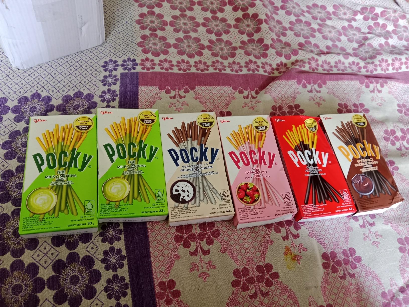 Pocky Stick Variety Pack 6 New Flavour, Double Chocolate, Chocolate ...