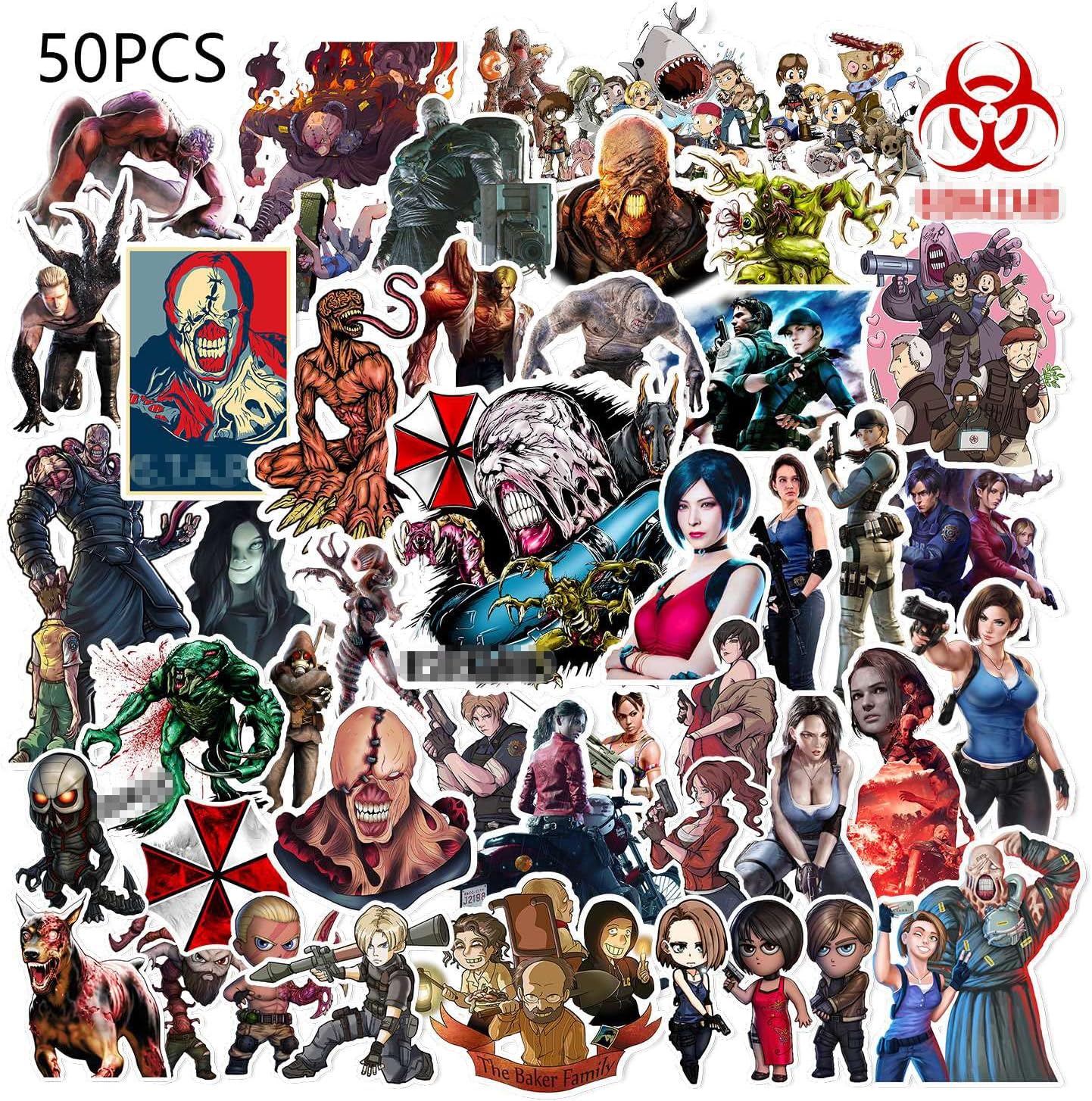 Kilmila Horror Evil Theme Stickers (50Pcs Large Size) Gifts Horror ...