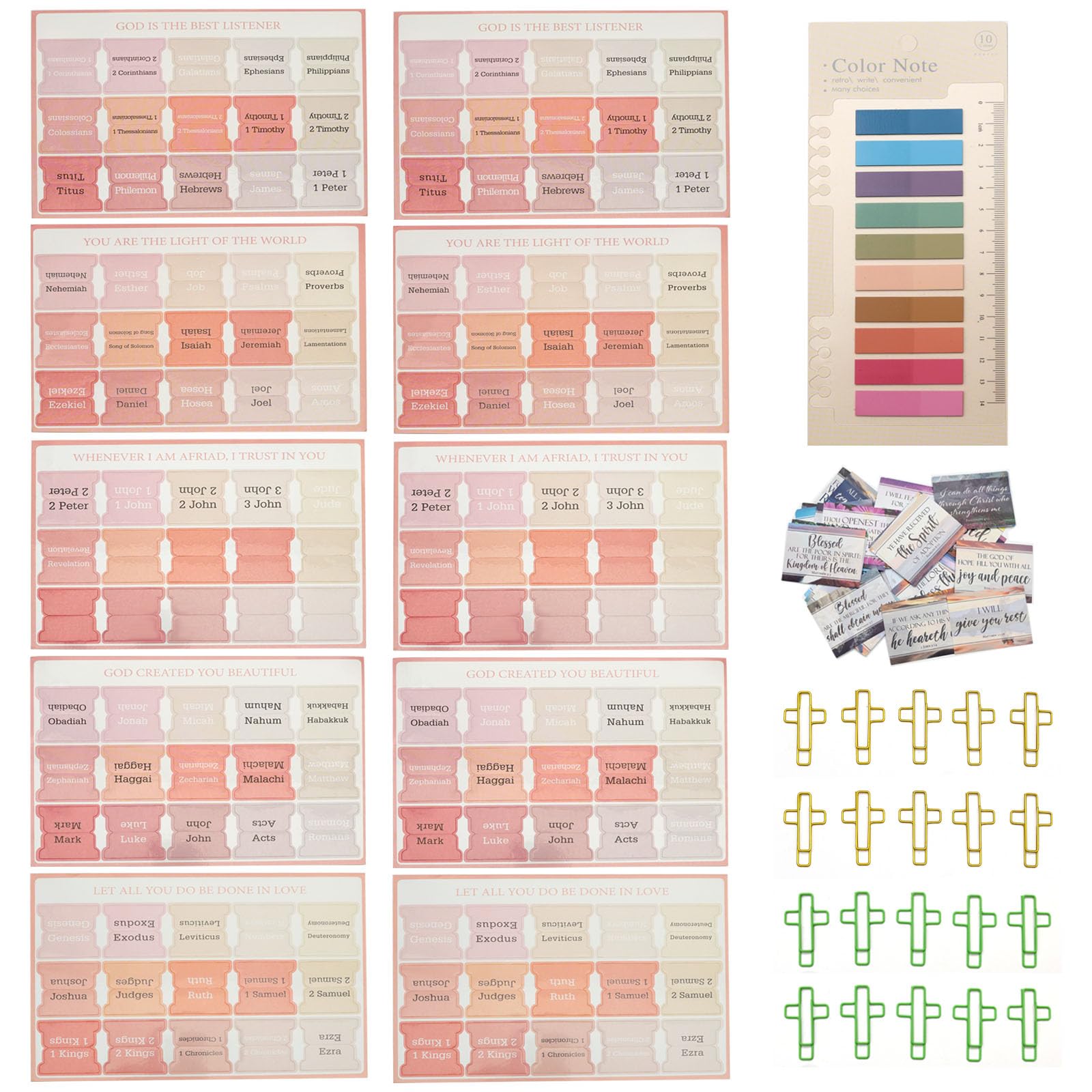 Amazon.com : 150 Pcs Bible Tabs, Laminated Bible Tabs for Women Men ...