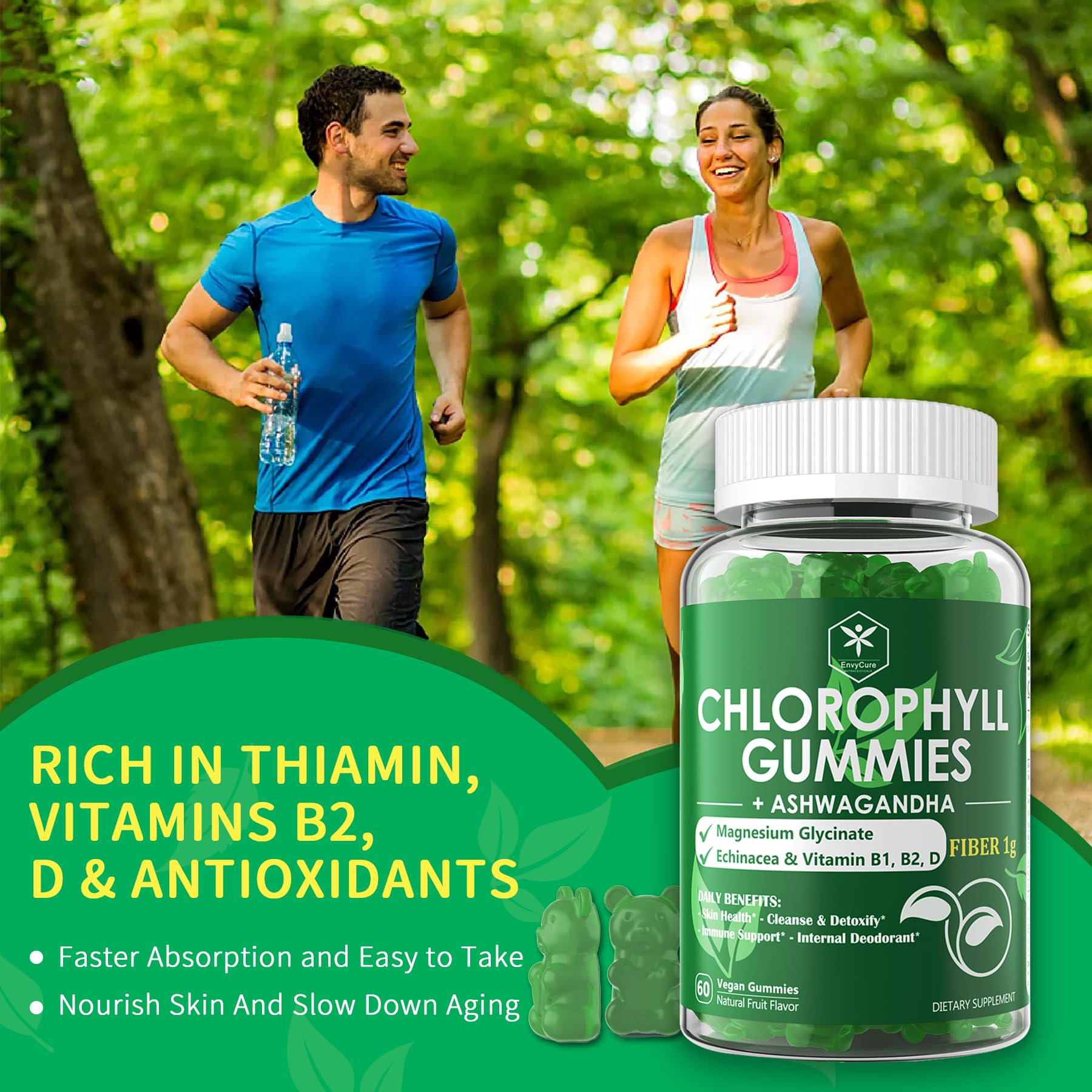 Snapklik.com : EnvyCure Chlorophyll Gummies 200mg
