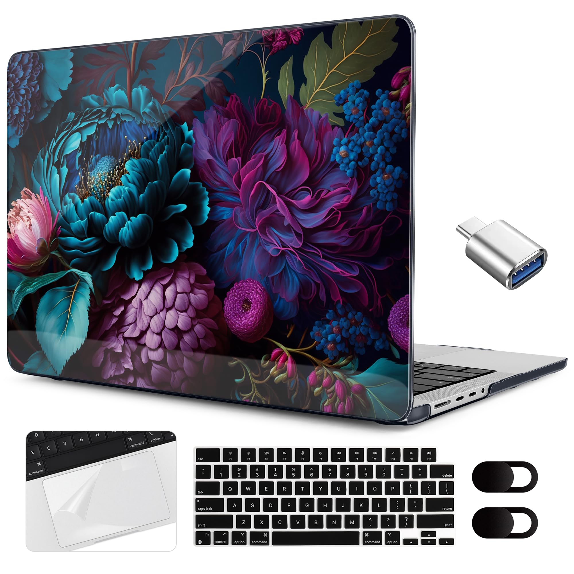 Amazon.com: MEEgoodo Case for M4 MacBook Pro 16 inch Case 2024 2023 ...