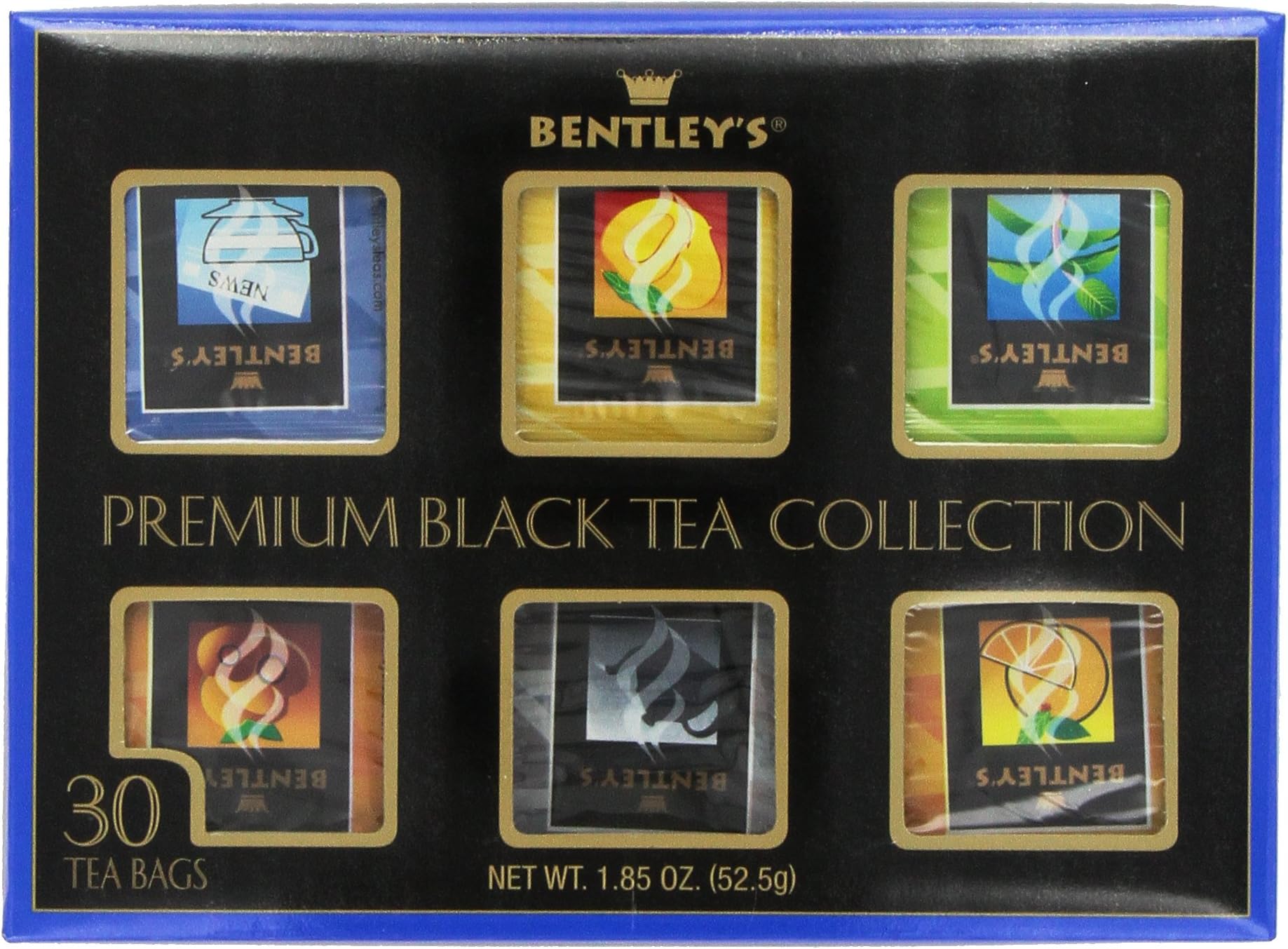 Amazon.com: Bentley's Assorted Black Tea Sampler Pack, 30 Count Box