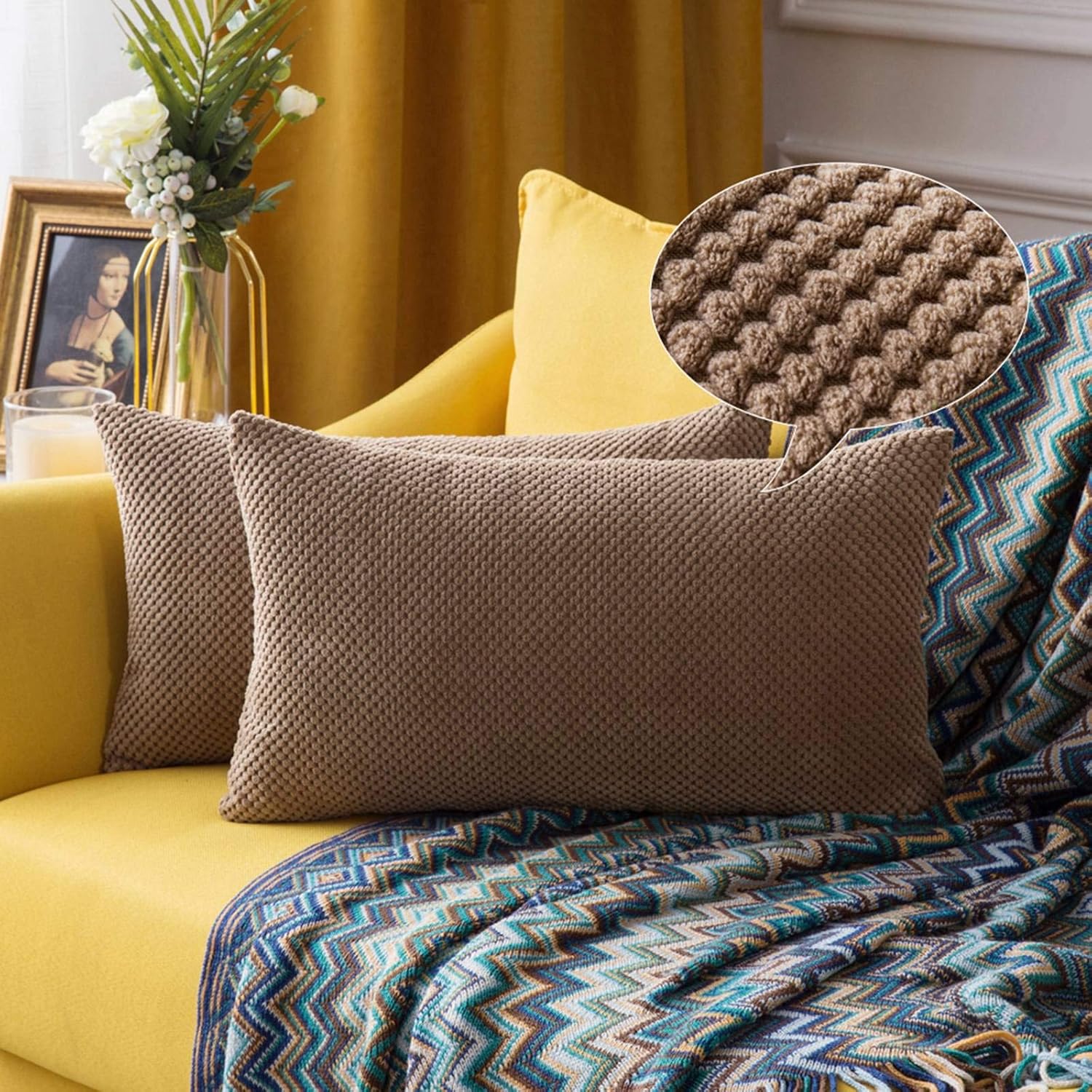 MIULEE Cuscini per Divano Copricuscini Decorativi Rettangolari per ...