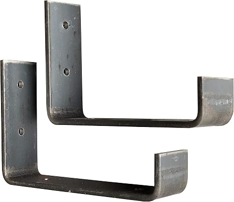 Amazon.com: 2 Pack - 5.5"L x 4"H Hook Brackets, Hook Iron Shelf ...