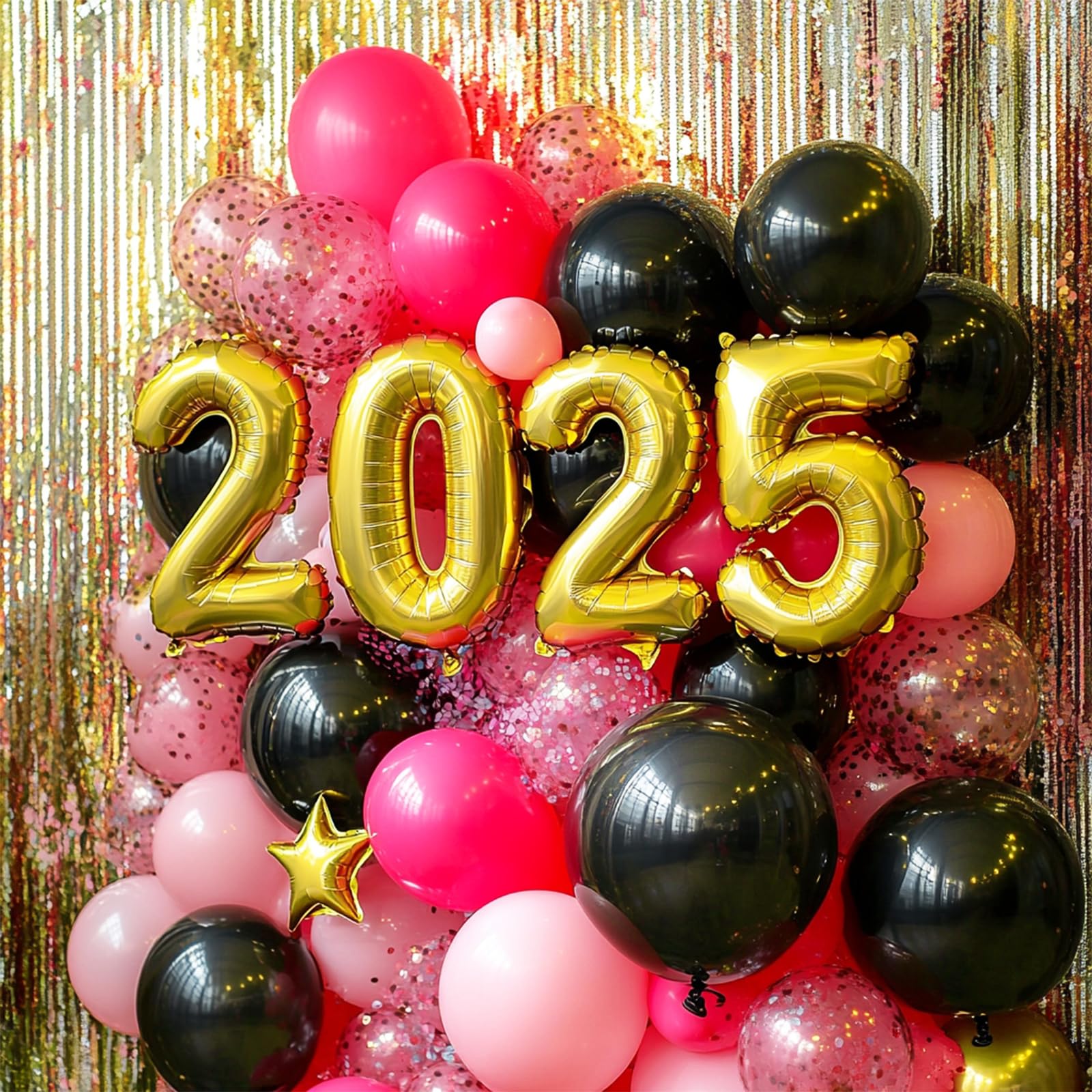 Snapklik.com : 2025 Balloons - 42 Inch 2025 Gold Foil Number Balloons ...
