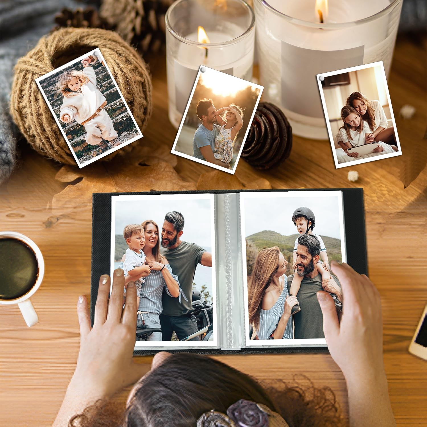 Snapklik.com : Artmag Small Photo Album 4x6 52 Photos 2 Packs,Linen ...