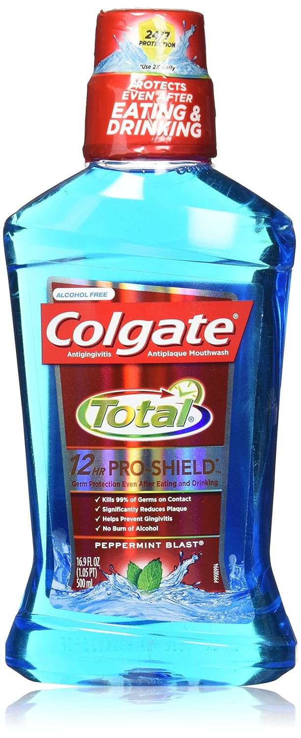Amazon.com : Colgate Total Advanced Pro-Shield Peppermint Mouthwash 16. ...
