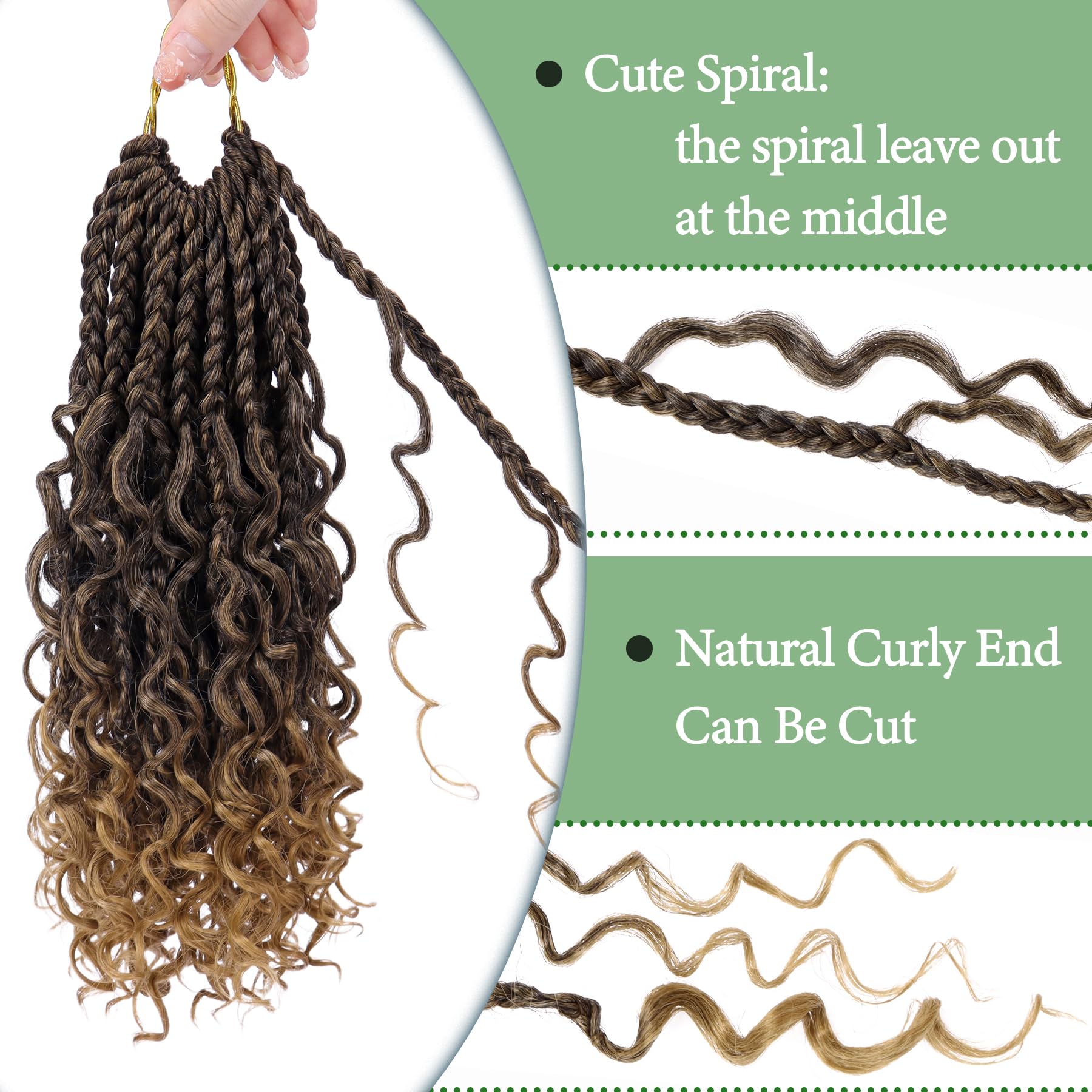 Snapklik.com : Goddess Box Braids Crochet Hair 10 Inch 8 Packs Pre ...
