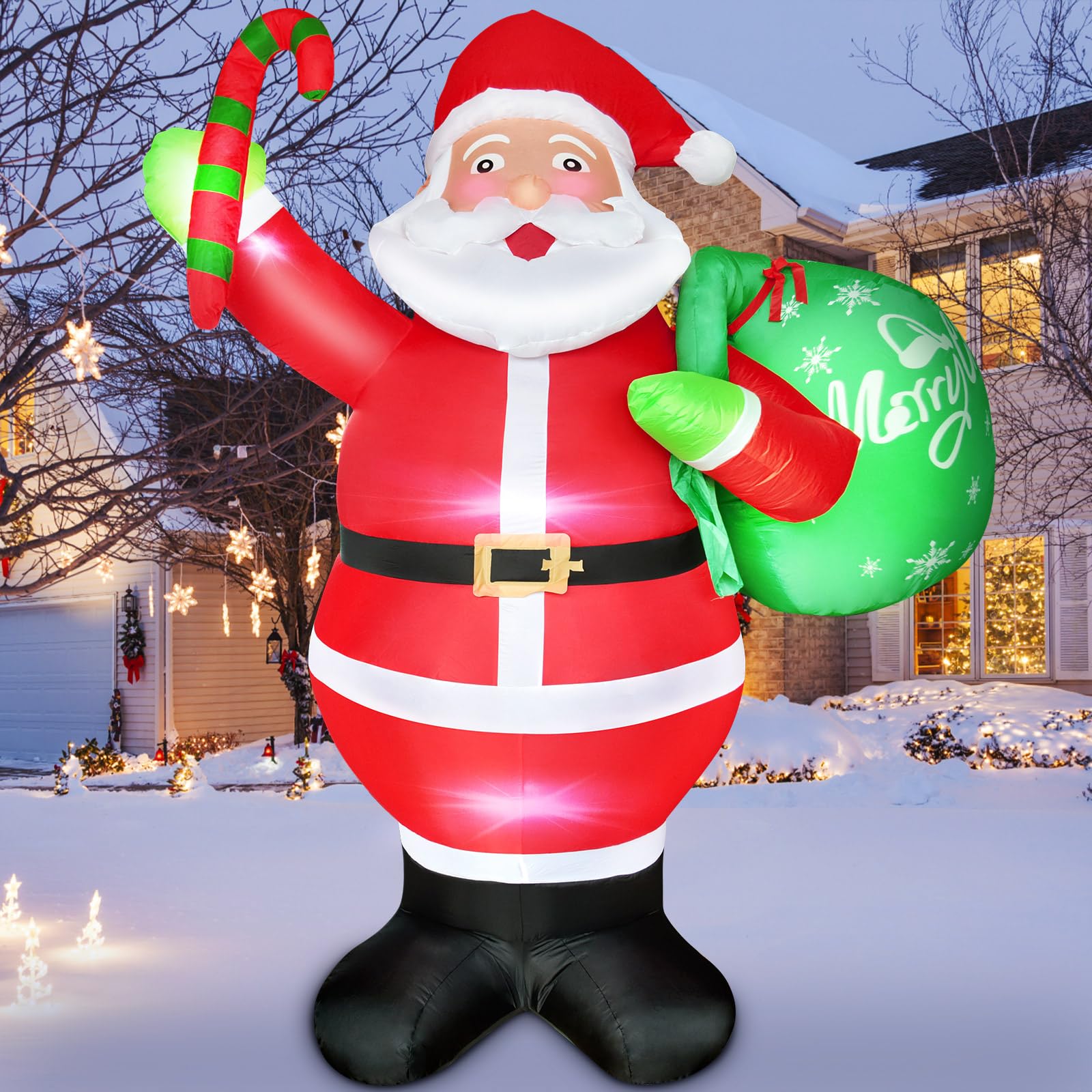 Amazon.com: 8 FT Christmas Inflatable Santa Claus, Christmas Inflatable ...