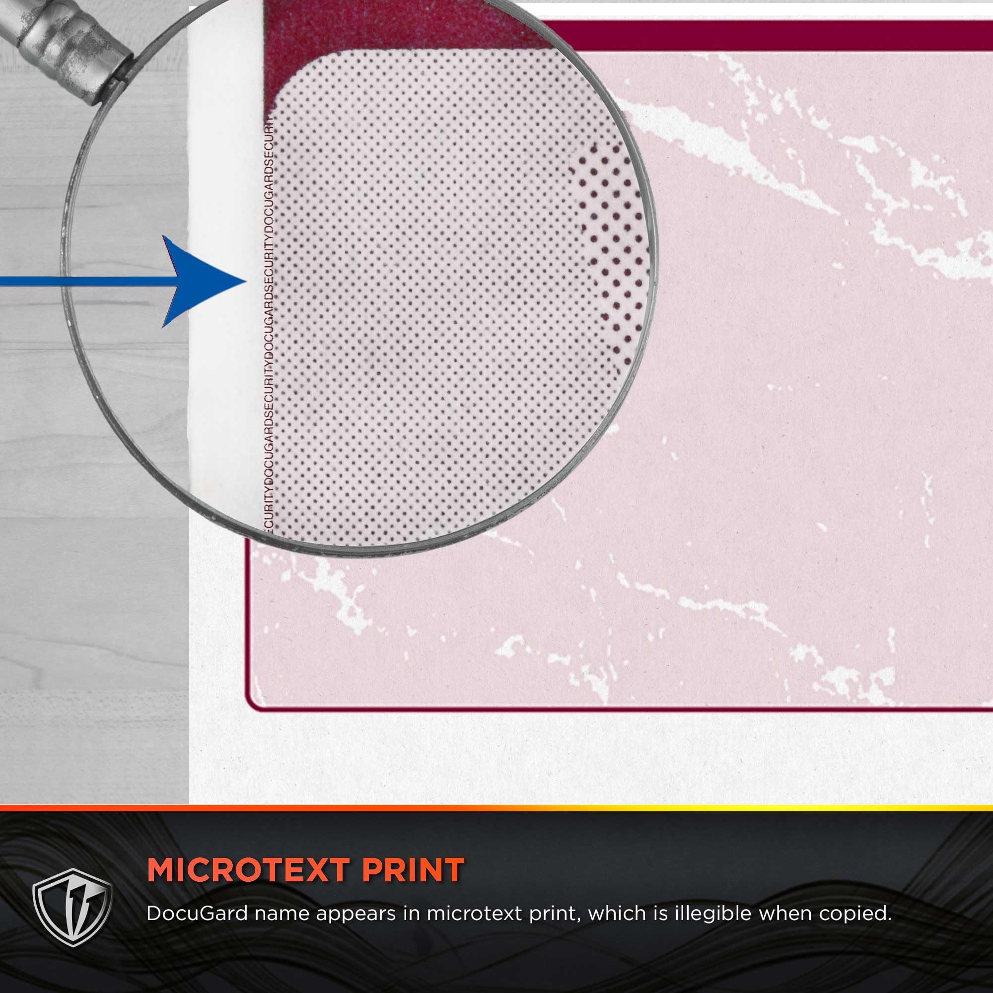 Snapklik.com : DocuGard Standard Burgundy Marble Middle High Security ...