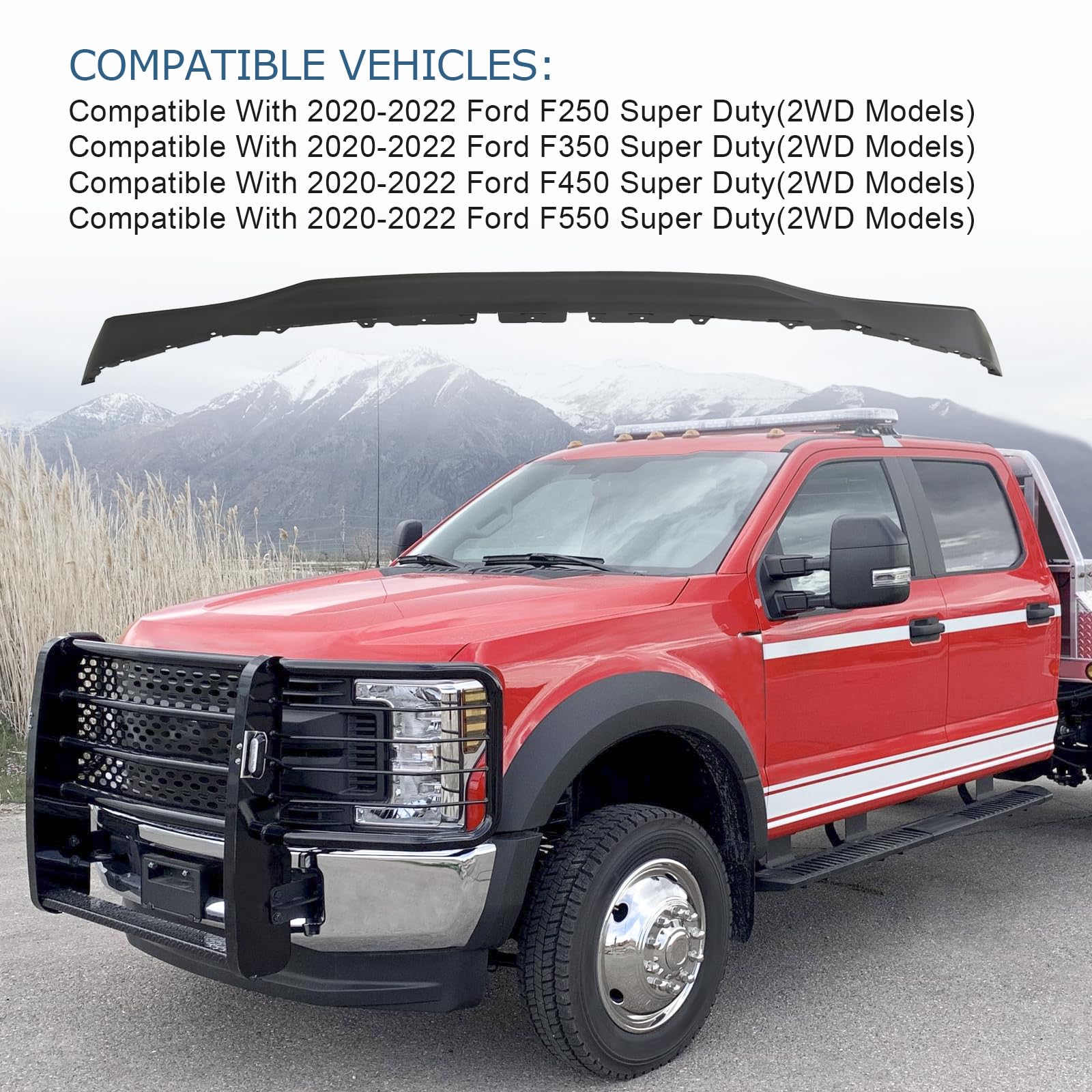F250 Tremor Valance Panel Front Lower Valance Panel For 2023-2025 Ford ...