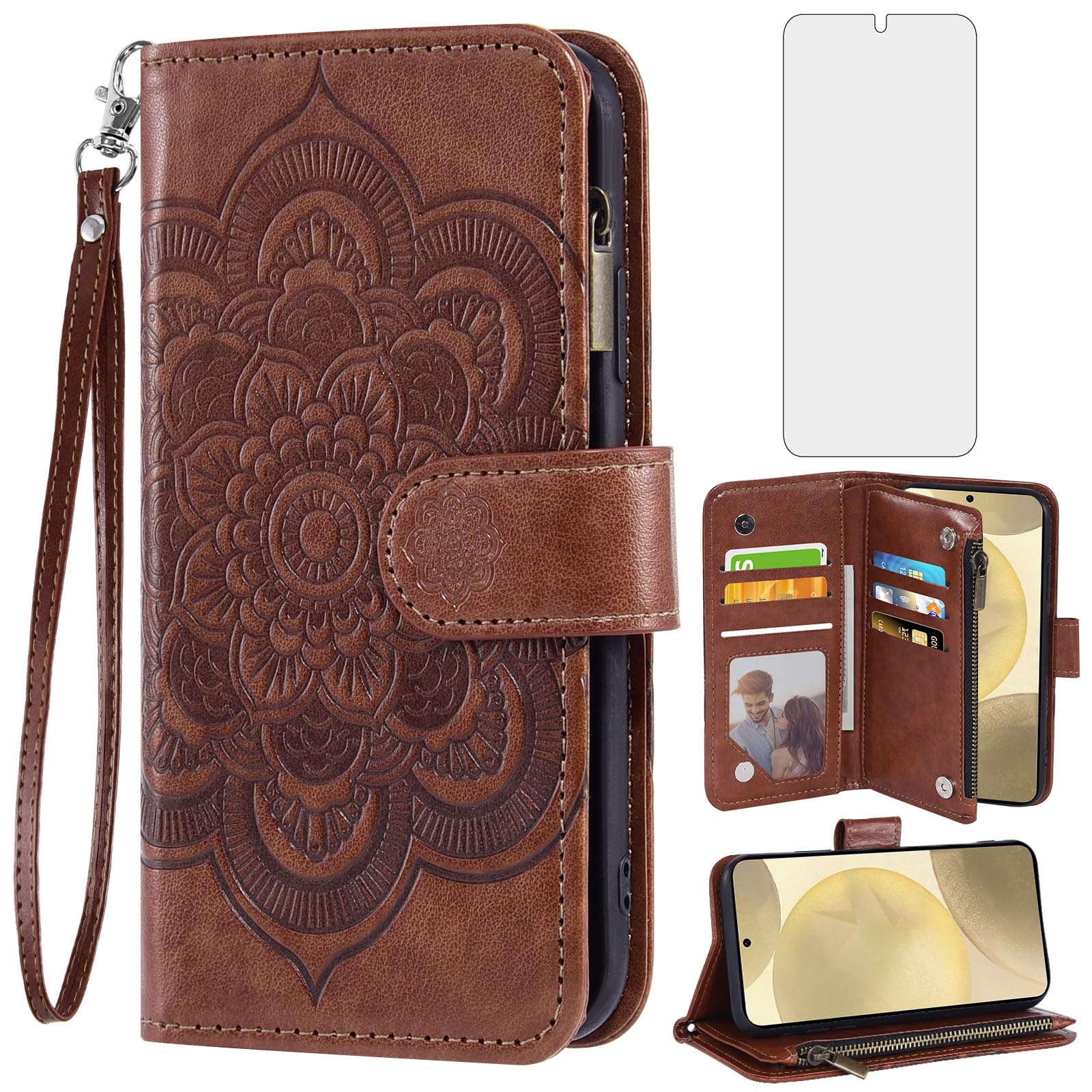 Amazon.com: Asuwish Phone Case for Samsung Galaxy S24 5G Wallet Cover ...