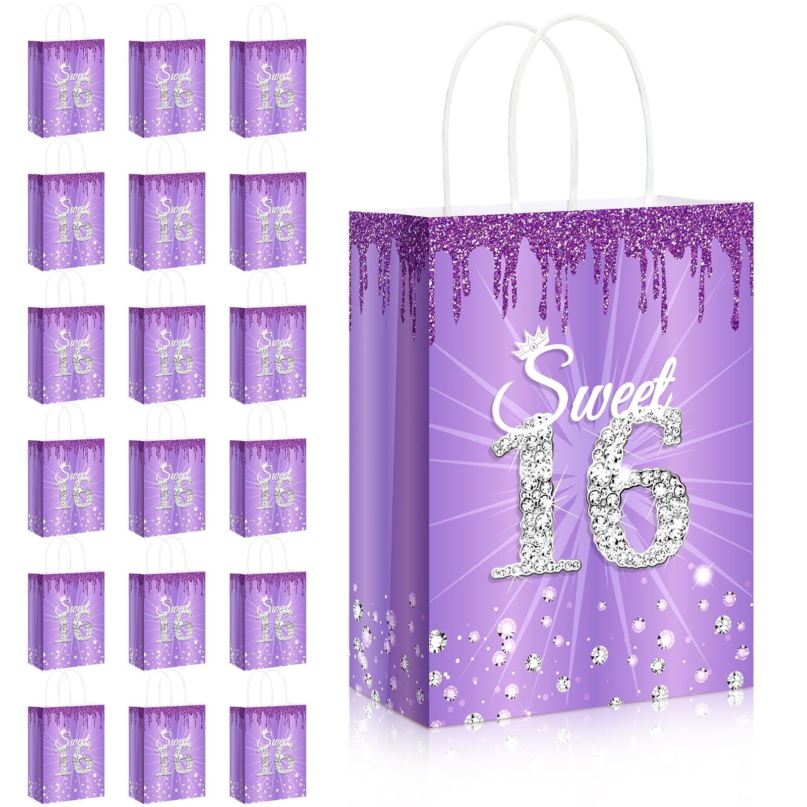 Amazon.com: Teling 18 Pcs Sweet 16 Party Favors Sweet 16th Birthday ...