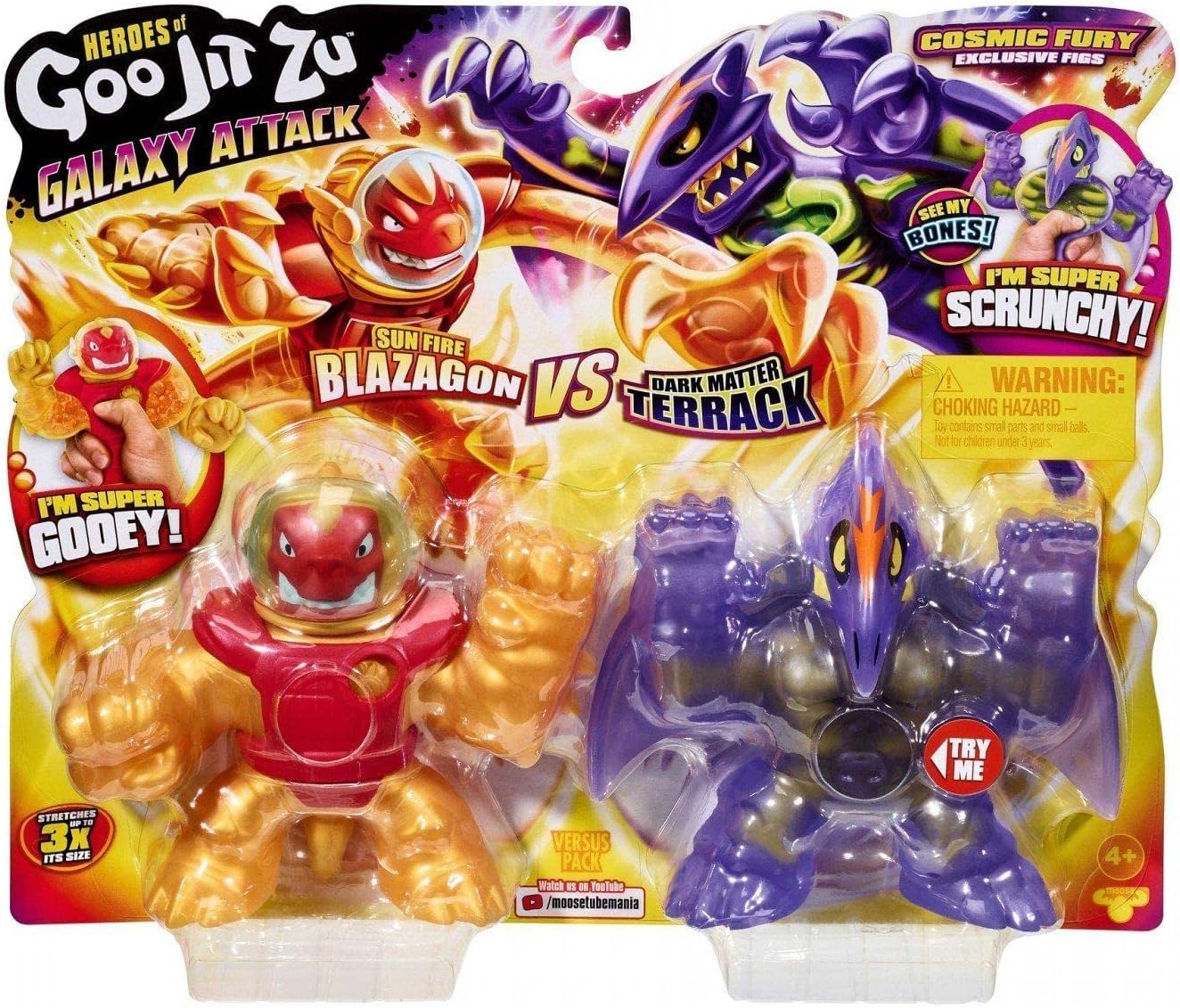 Goo JIT Zu Alien Attack Double Pack, Extendable Heroes with Different ...