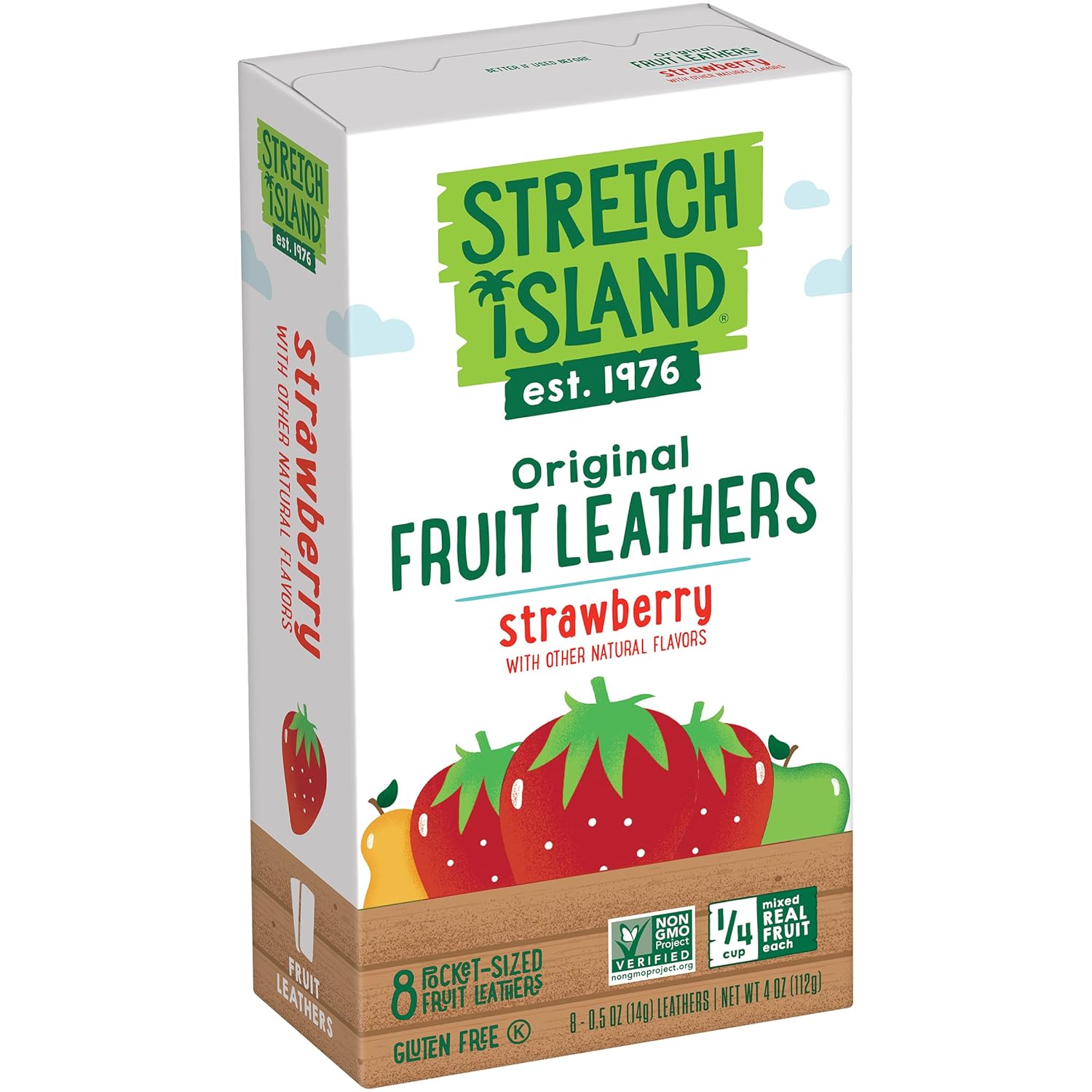 Amazon.com: Stretch Island Strawberry Original Fruit Leather Snacks ...