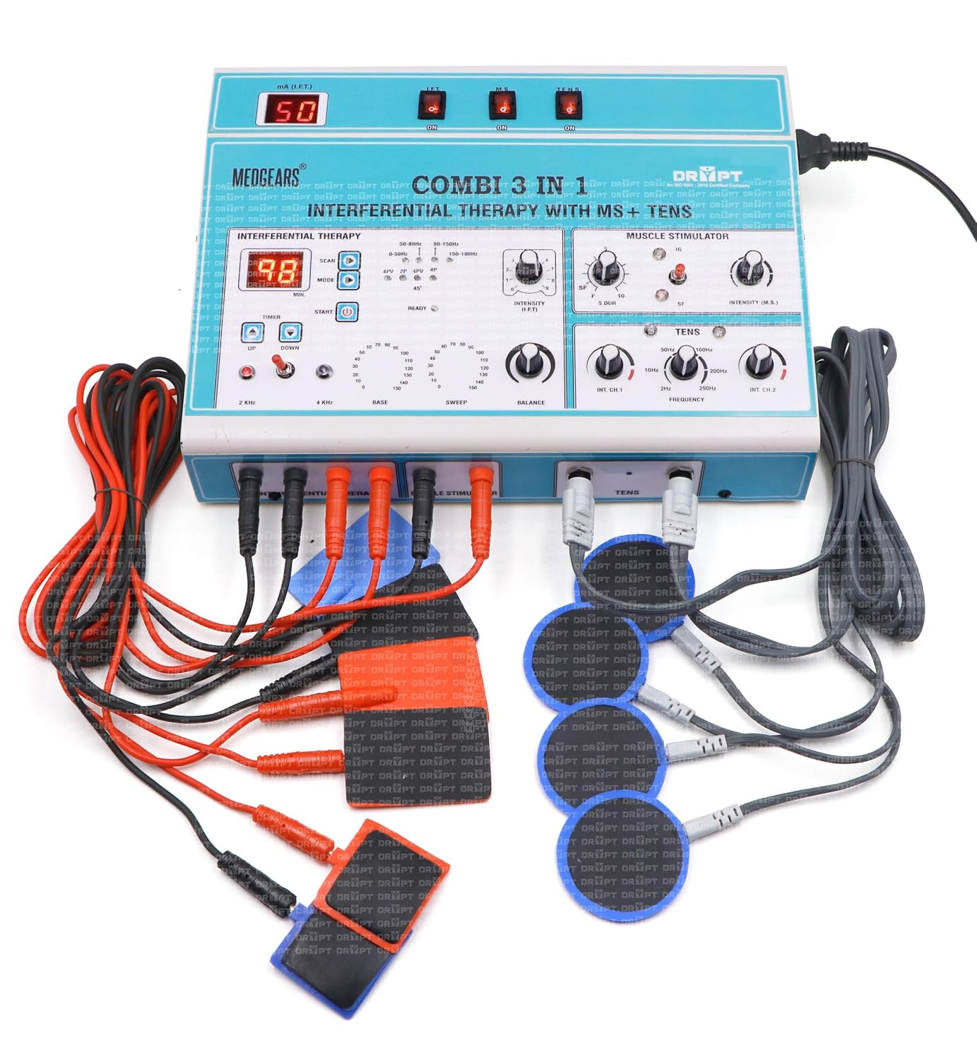 DR PT Physiotherapy Machine Electrotherapy Combo for All Pain Relief ...
