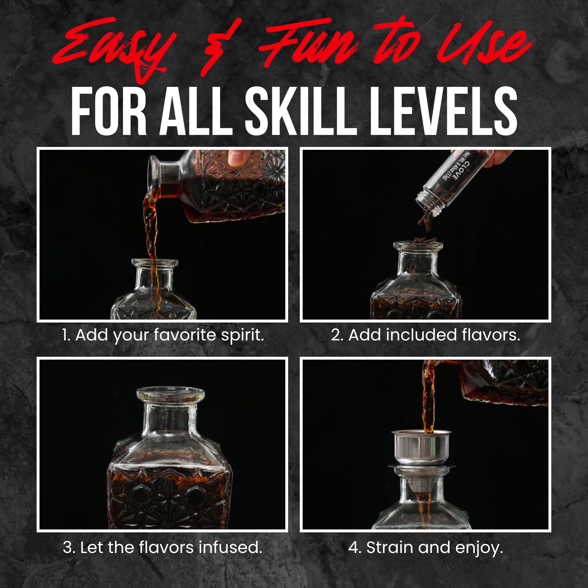 Snapklik.com : Kitsy Box Alcohol Infusion Kit, DIY Whiskey Kit, Whiskey ...