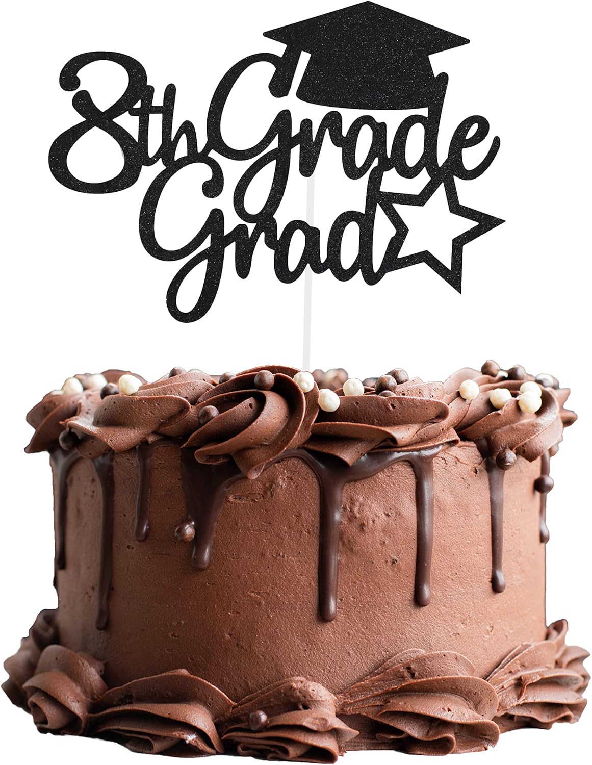 Amazon.com: 8th Grade Grad Cake Topper, 8th Grade Graduation ...