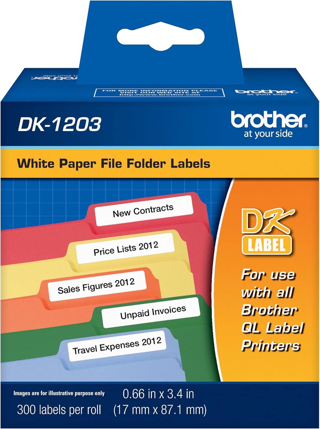 Brother DK 1203 File Folder Label Roll Amazon de B robedarf Brother DK 1203 File Folder Label Roll Amazon de B robedarf