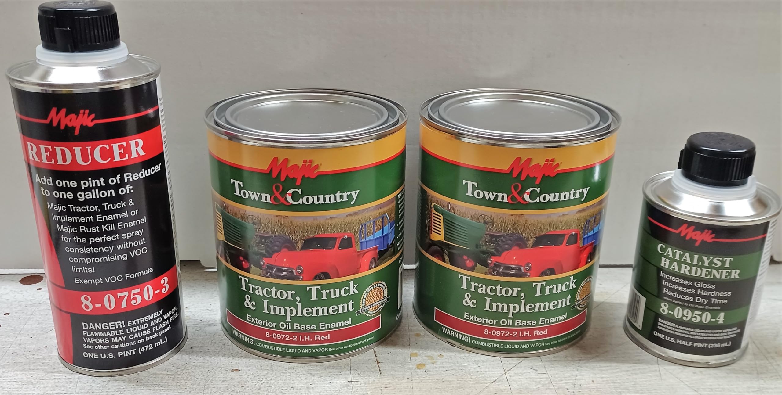 Cannot Ship to CA. 2 Qt Red Paint Kit for IH Farmall International ...
