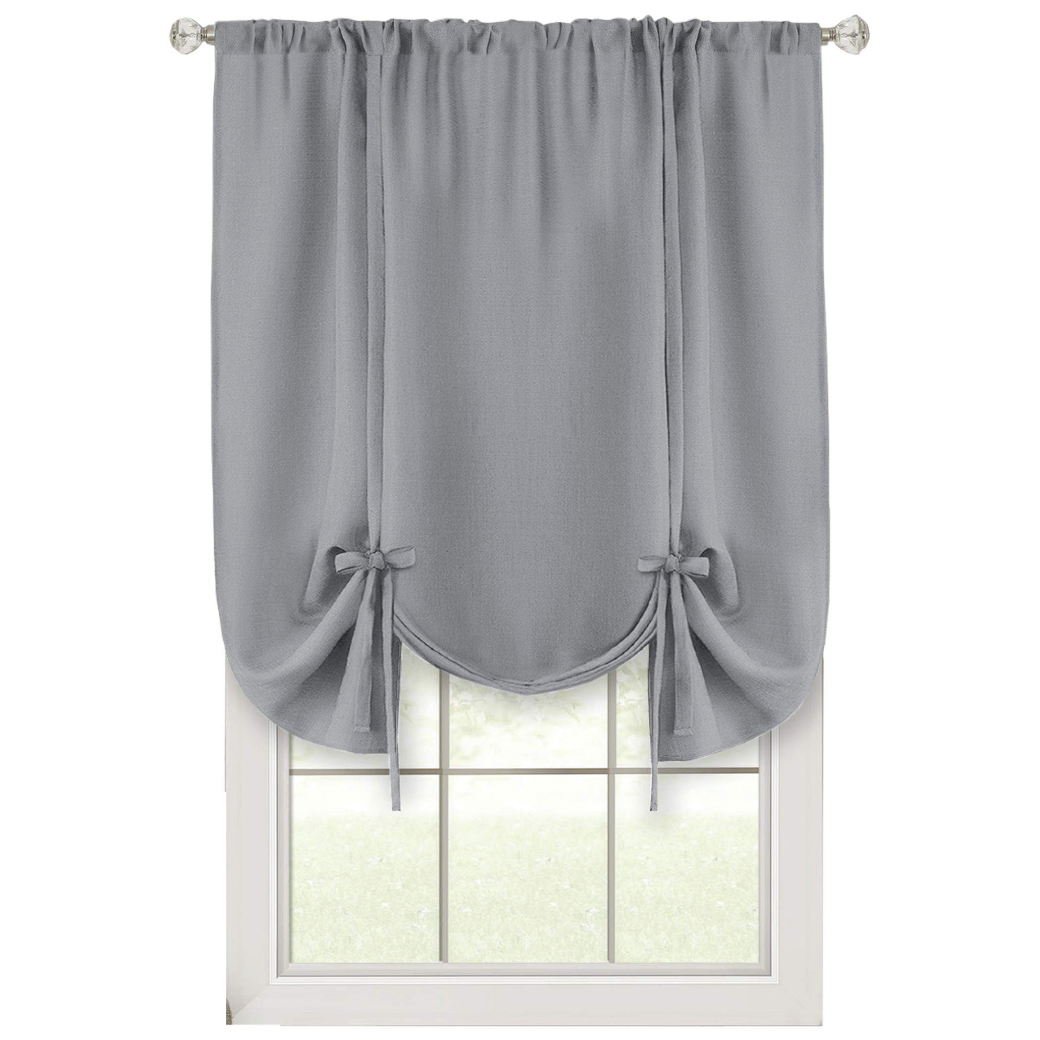 Amazon.com: Light Filtering Darcy Tie-Up Window Shade - 58 Inch Width ...