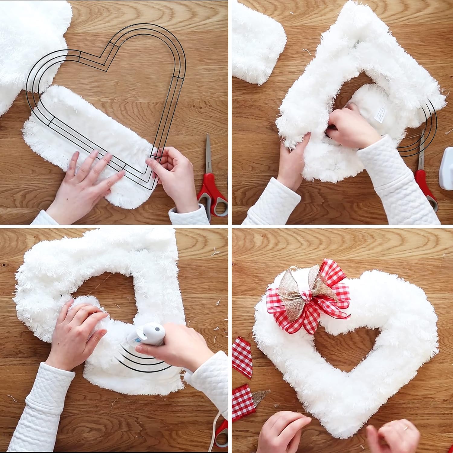 Snapklik.com : Upstout 2-Pack Heart Shaped Wire Wreath Frame Heart ...