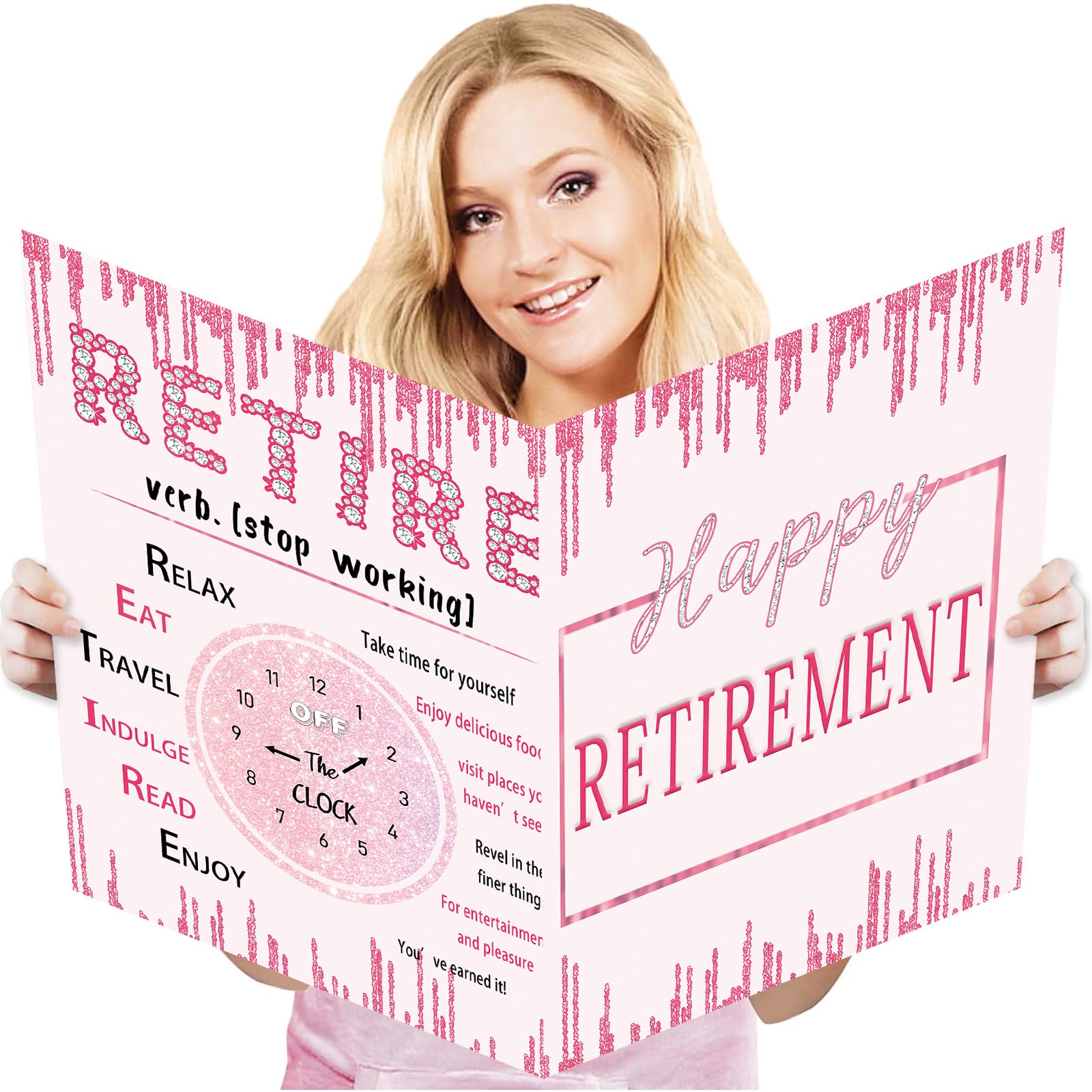 Amazon.com : Missonemi Large Retirement Card for Woman, Jumbo ...