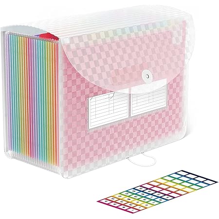 Amazon.com : ABC life 24 Pockets Accordian File Folder Organizer Letter ...