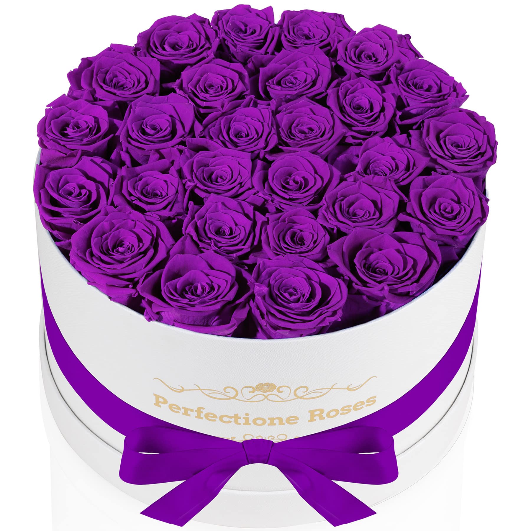 Amazon.com: Perfectione Roses Forever Real Roses in a Box, Preserved ...