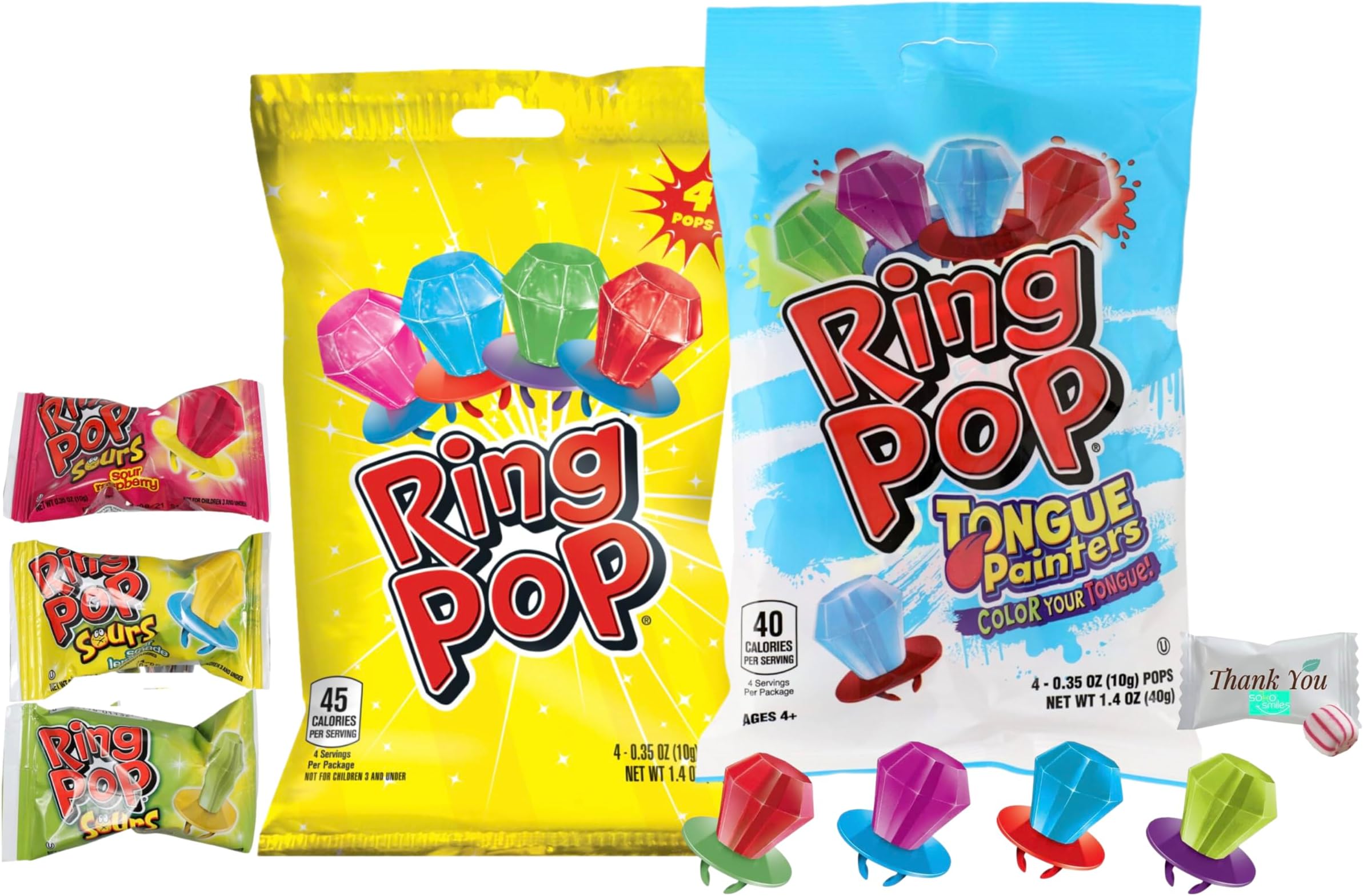 Amazon.com : Ring Pop Individually Wrapped Tongue Painters and Assorted ...