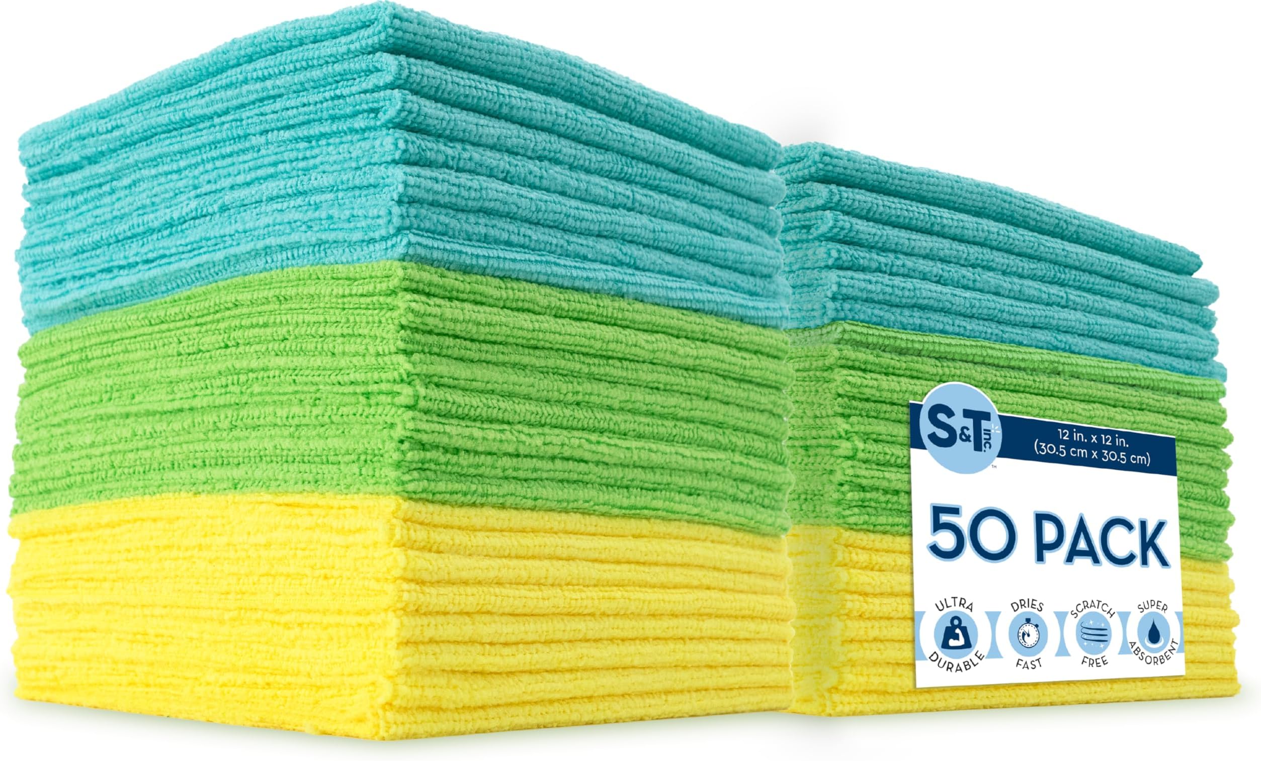 Amazon.com: MOONQUEEN 36 Pack Microfiber Cleaning Cloth - Reusable ...