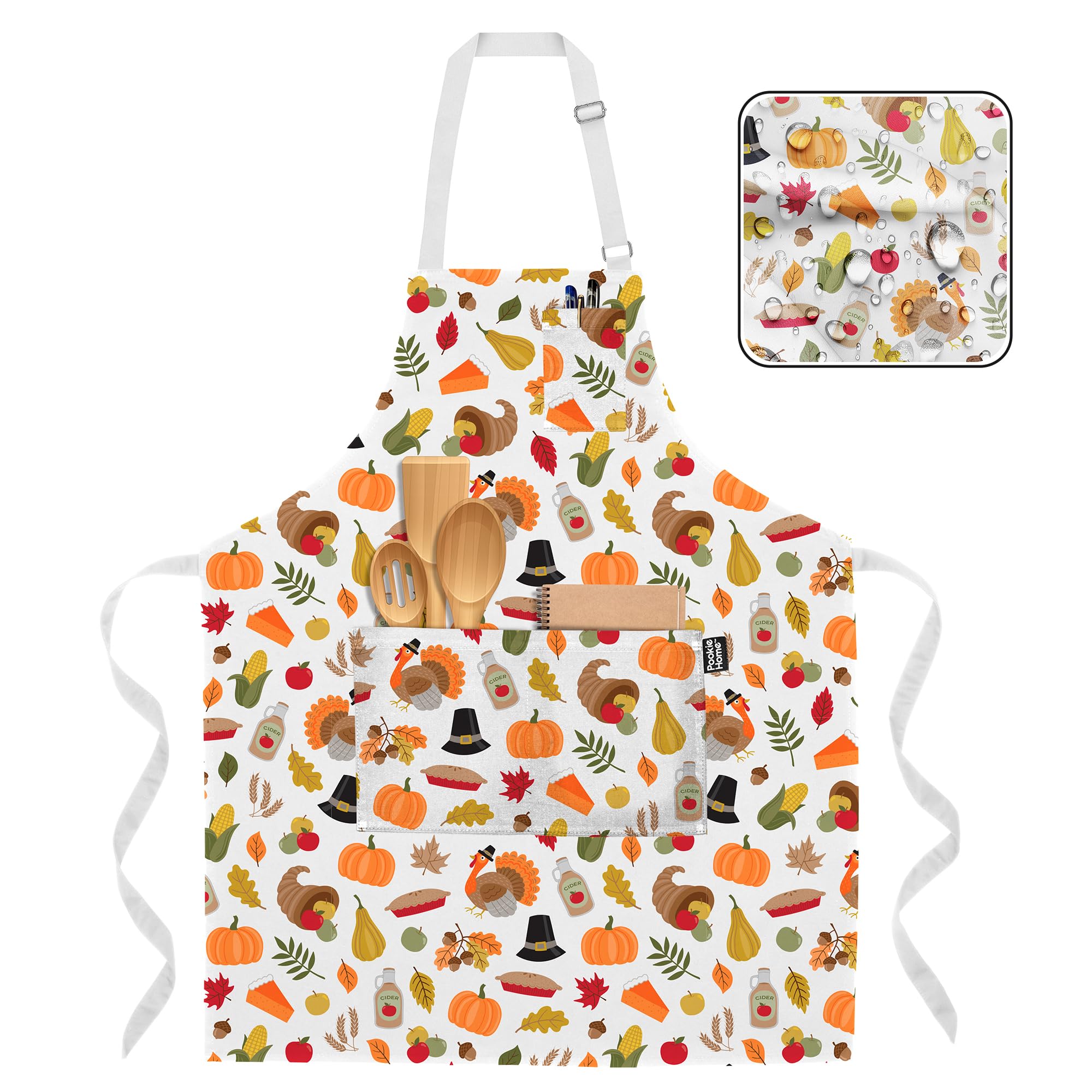 Amazon.com: Professional Grade Premium Chef Kitchen Aprons for Cooking ...