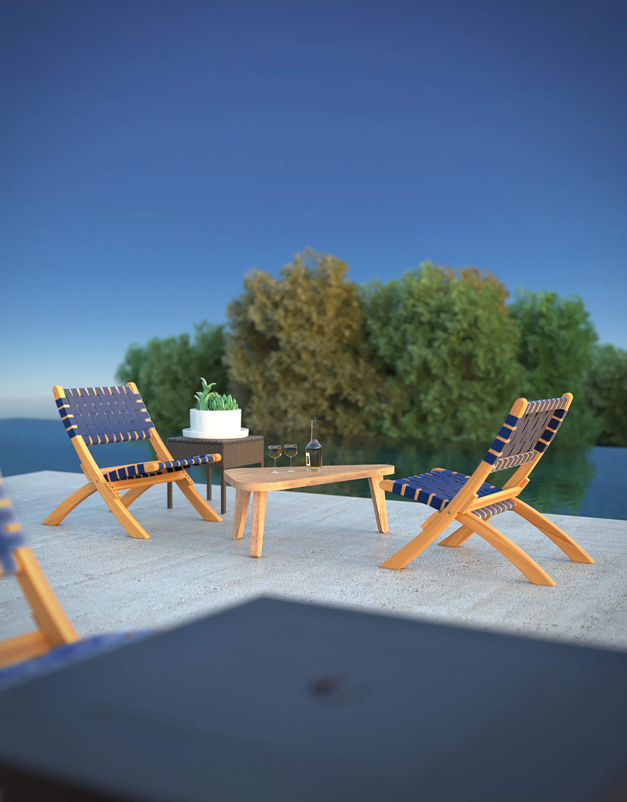 Snapklik.com : Patio Sense 63636 Sava Indoor Outdoor Folding Chair All ...