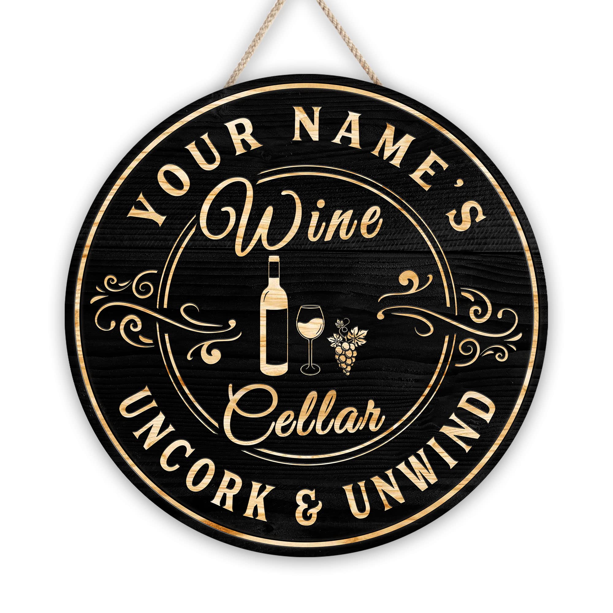 Amazon.com: Artsy Woodsy Custom Wine Cellar Wood Sign Wall Plaque ...