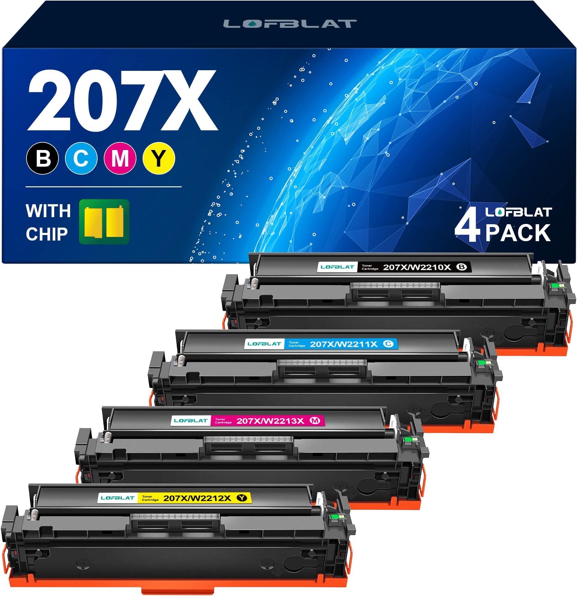 HP 207X (W2211X) Cyan Original Toner mit hoher Reichweite für HP Color ...
