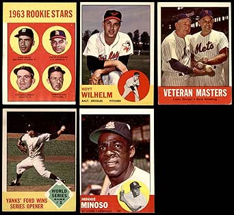 Amazon.com: 1963 Topps Baseball 200 Card Starter Set/Lot (Baseball Set ...