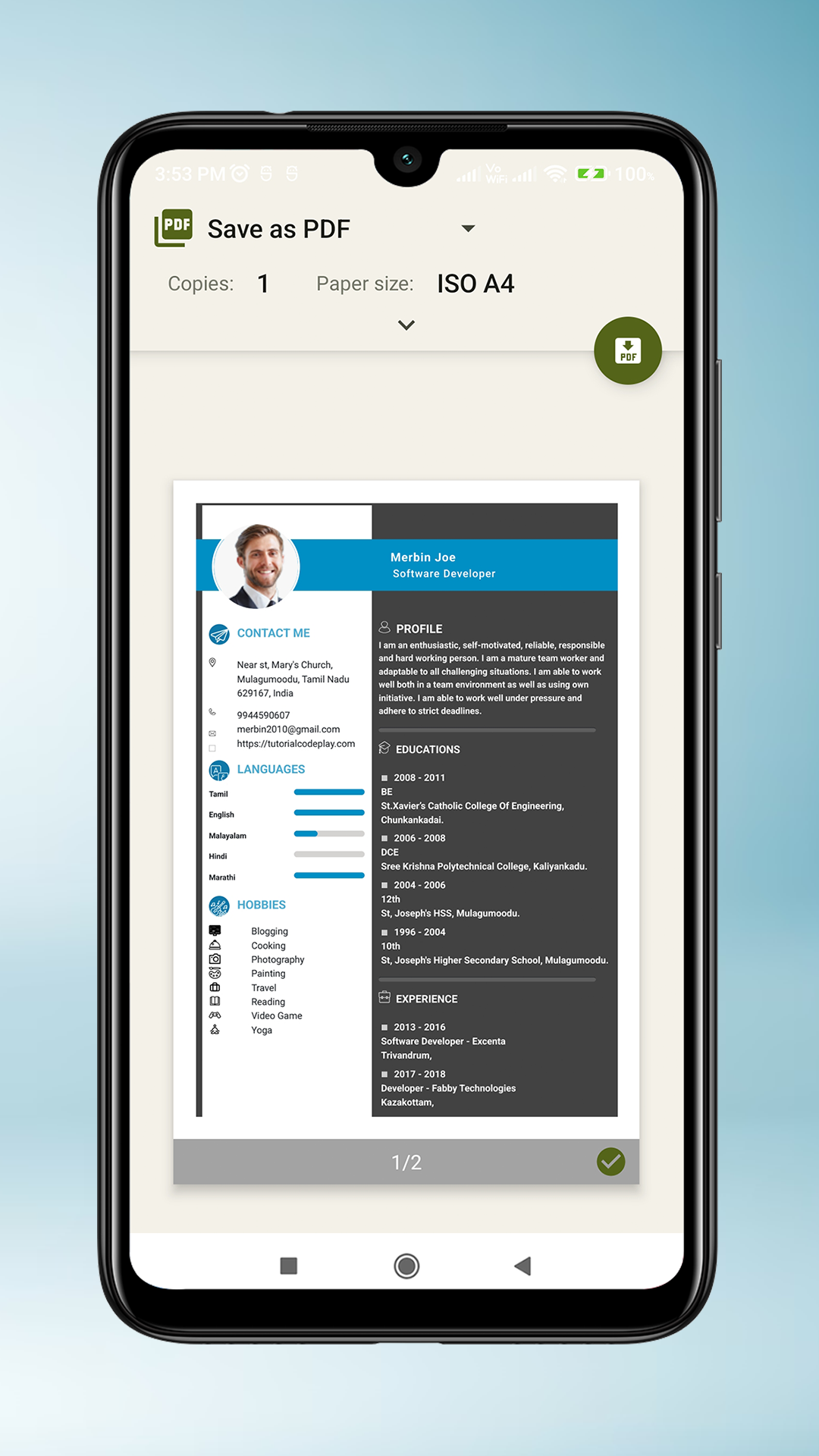 Resume builder - CV maker - App on Amazon Appstore