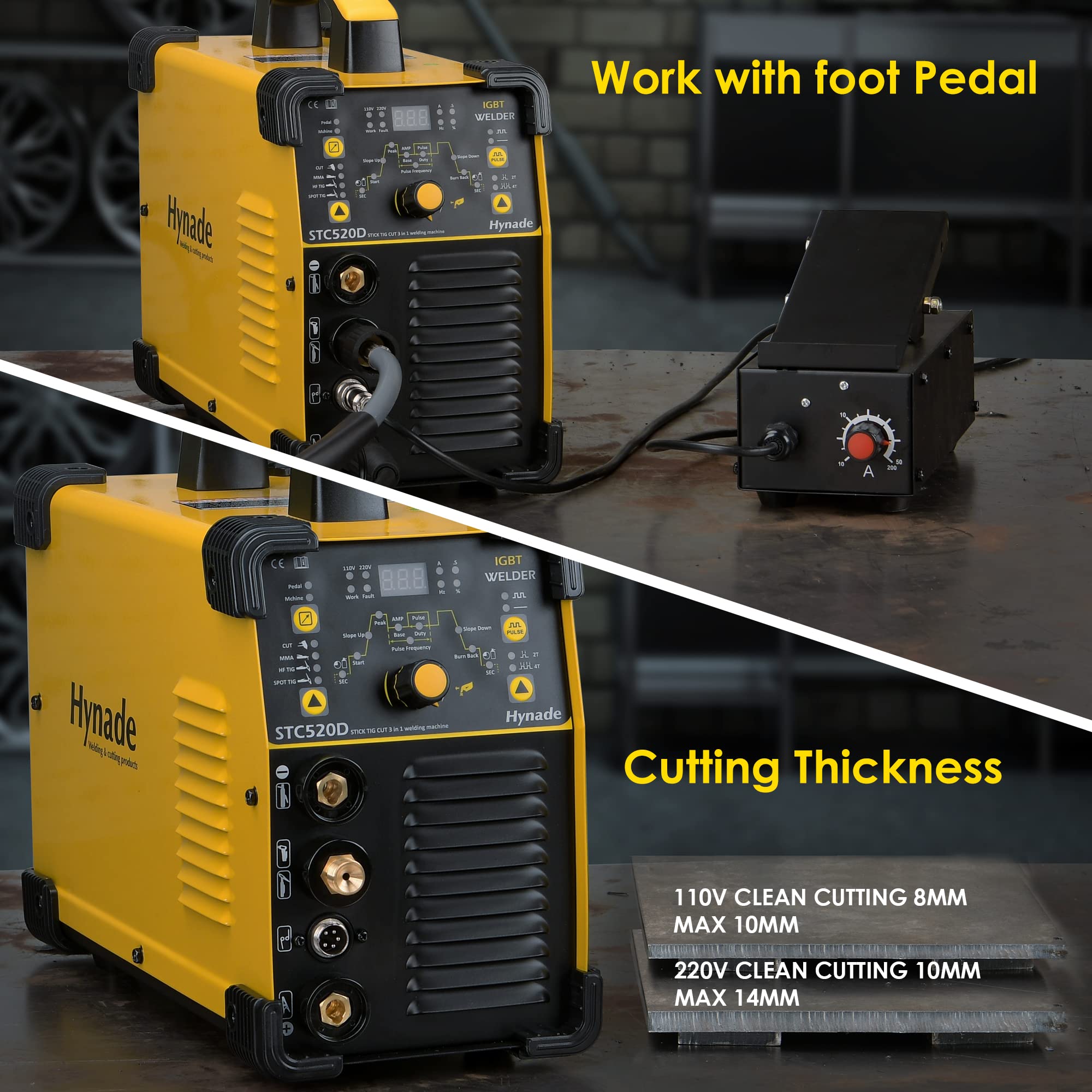 Snapklik.com : Hynade 3 In 1 Plasma Cutter Welder Combo,50 Amps Plasma ...