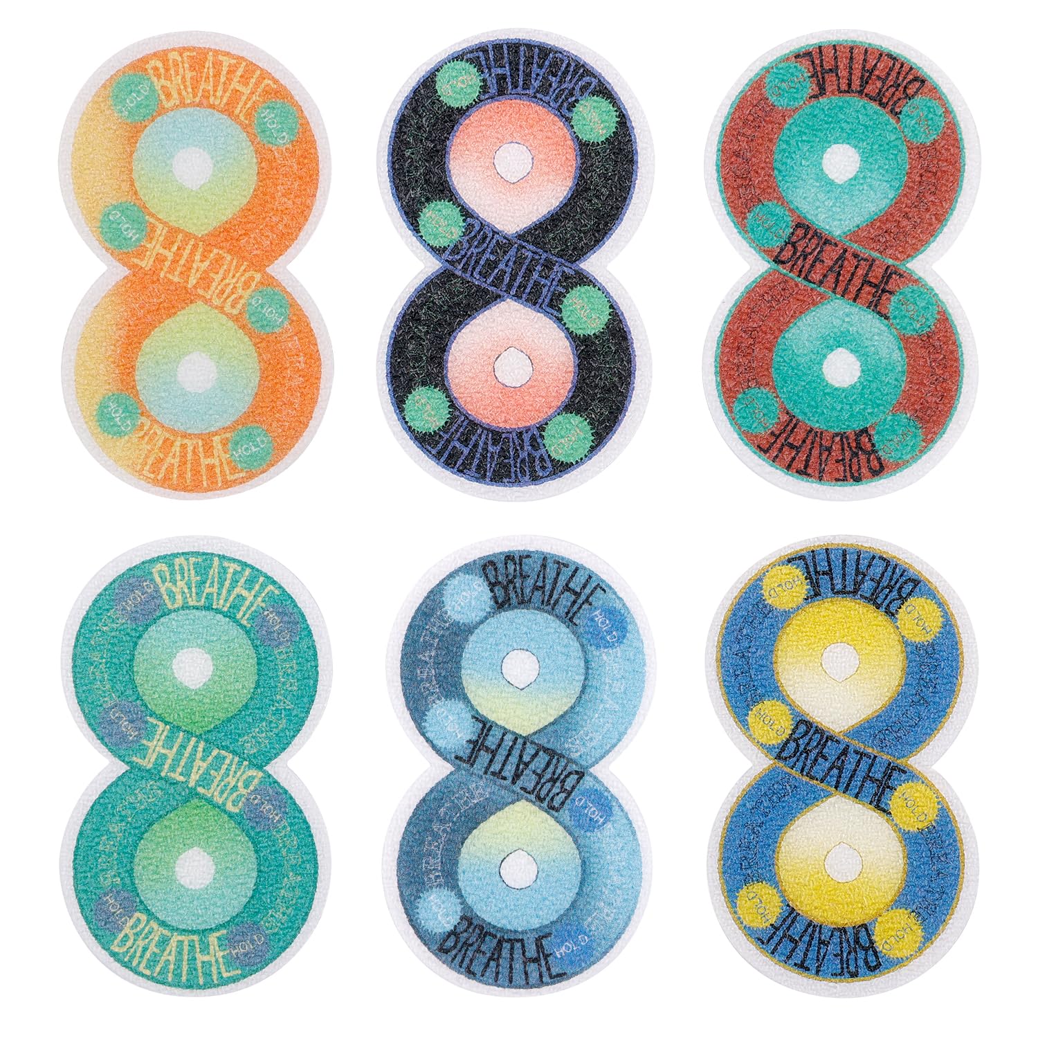 30pcs Calm Stickers, Figure 8 Calm Strips Anxiety Sensory Stickers ...