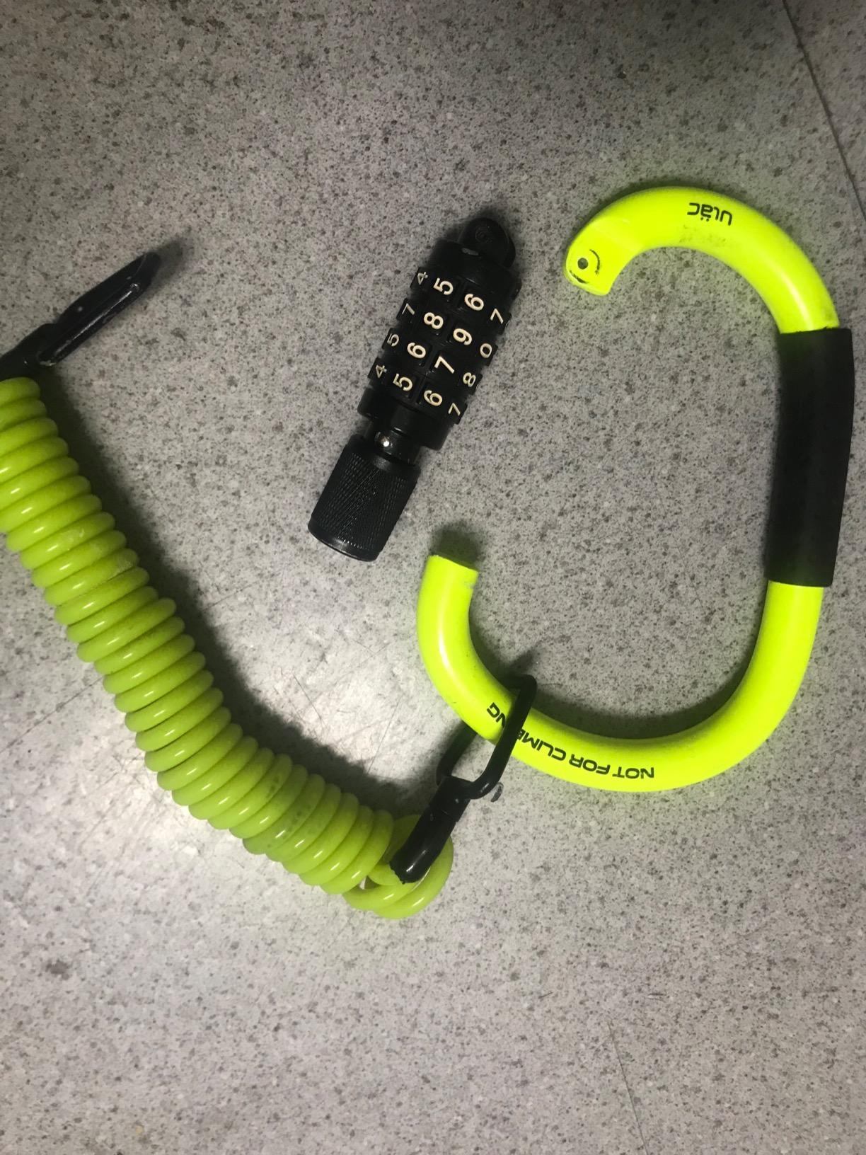 Amazon | ULAC(ユーラック) カギ GUARDIAN YELLOW UL-K8LC-03 | ユーラック(Ulac) | ケーブルロック