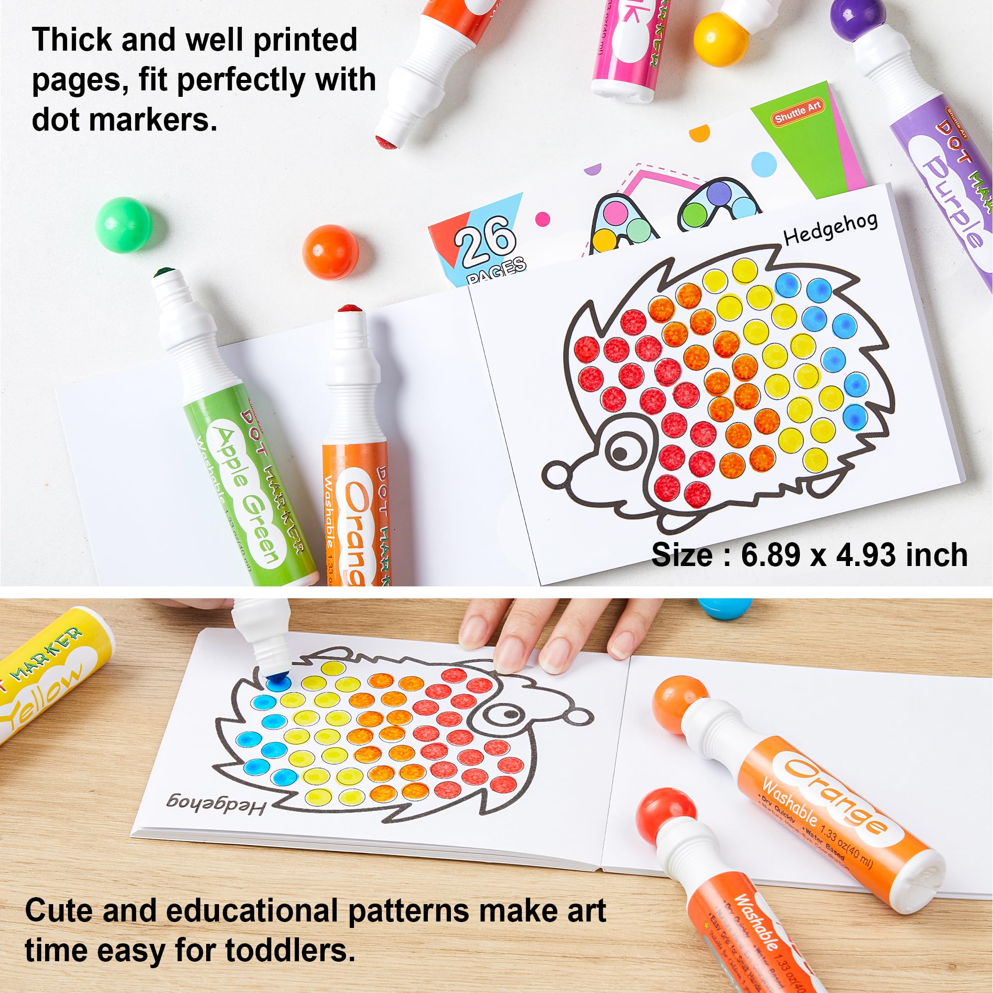 Snapklik.com : Shuttle Art Dot Markers, 14 Colors Bingo Daubers