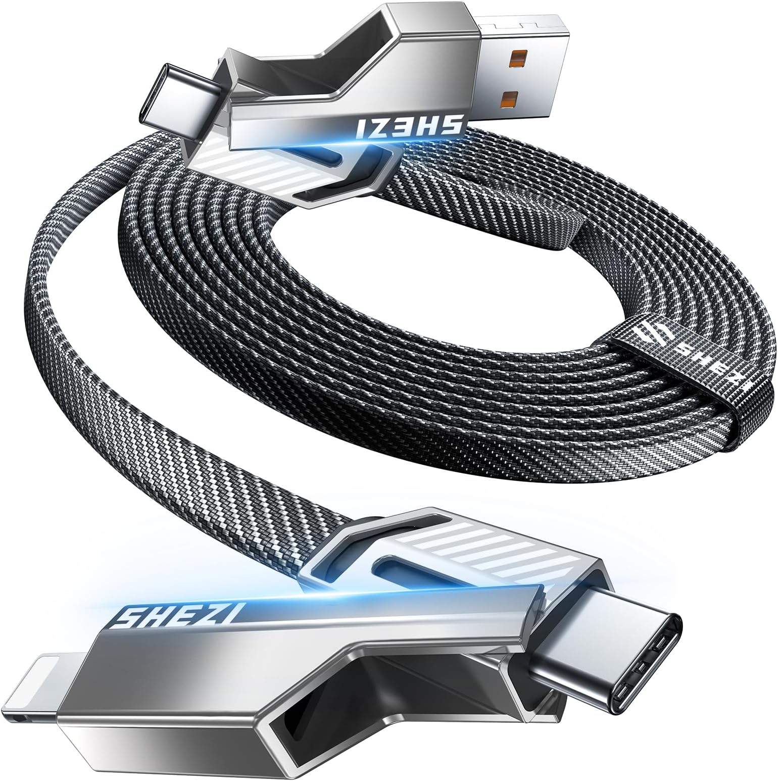 Amazon.com: Soft Flat Slim Thin Ribbon Micro USB Male 90 Degree Angled ...