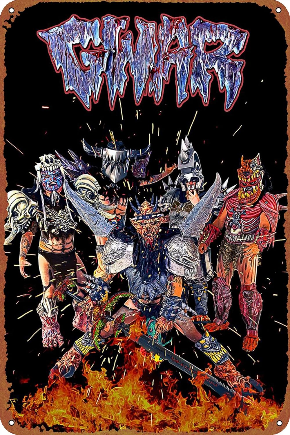 Amazon.com : Gwar music poster Retro tin Sign Wall Art Decor Metal Sign ...