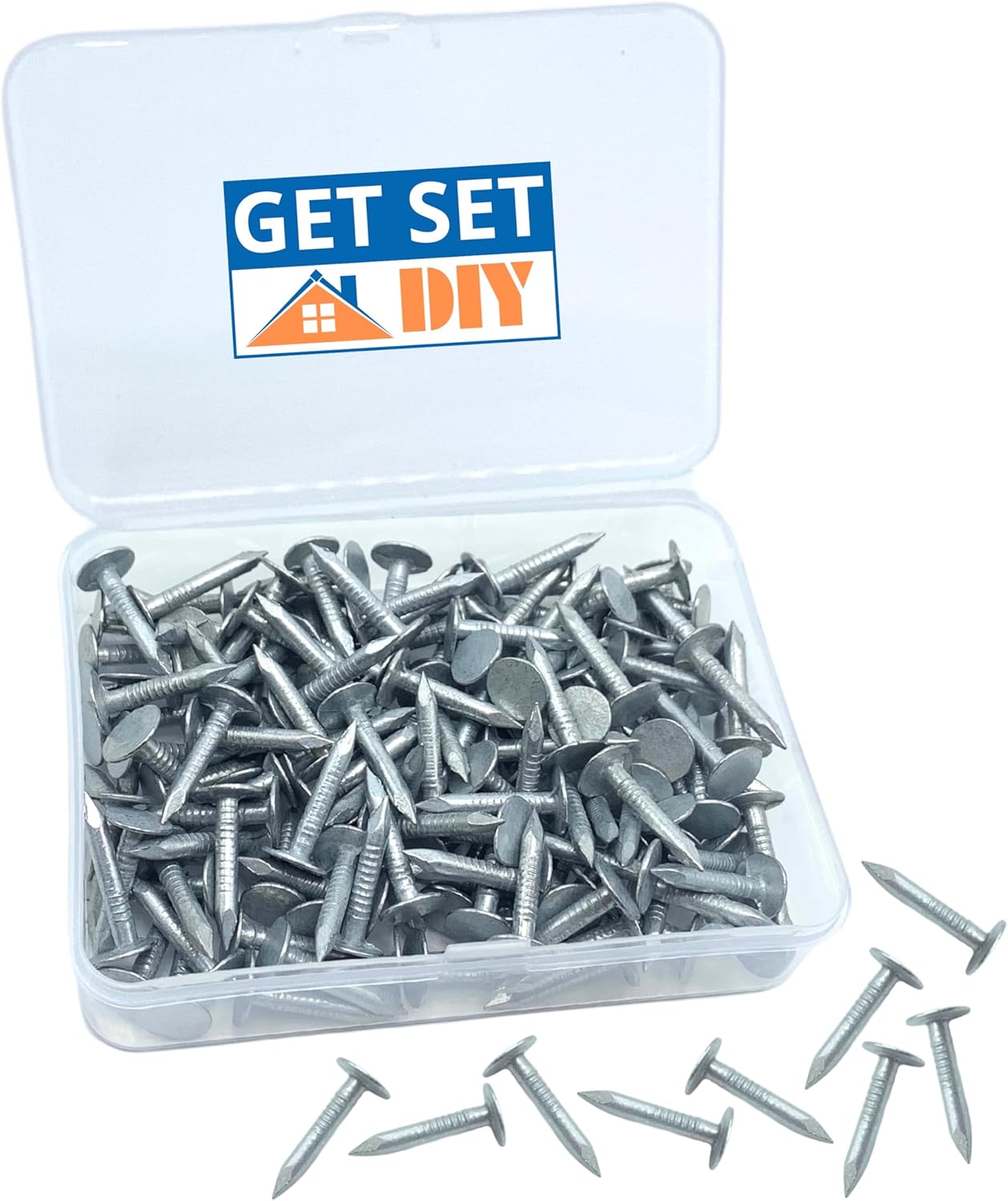 Clout Nails 20mm (Pack of 150) - Extra Large Head Galvanised Felt Nails ...