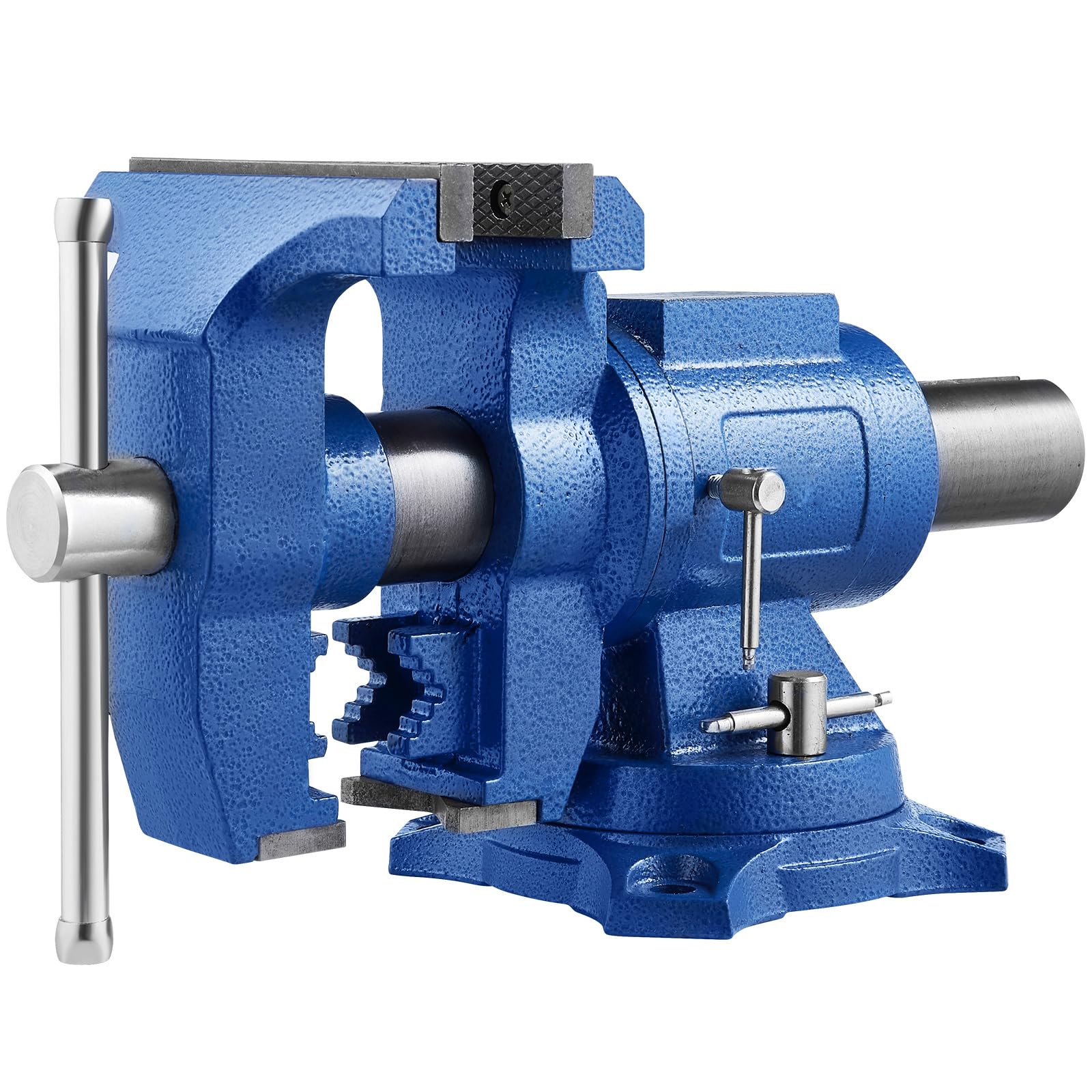Snapklik.com : Bench Vise 6 Inch, Double Swivel Rotating Heavy Duty ...