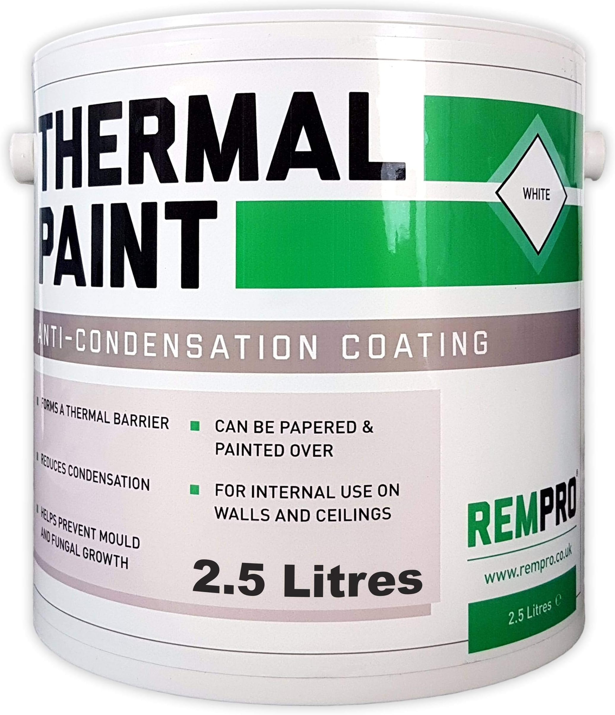 Rempro Thermal Paint 10 Litres - Anti Mould & Anti Condensation ...