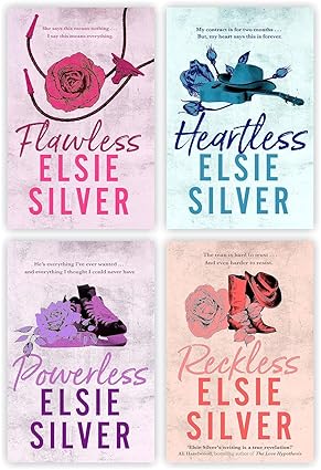 By Elsie Silver (Chestnut Springs) 4 Books Collection set: Flawless, Heartless, Powerless ...
