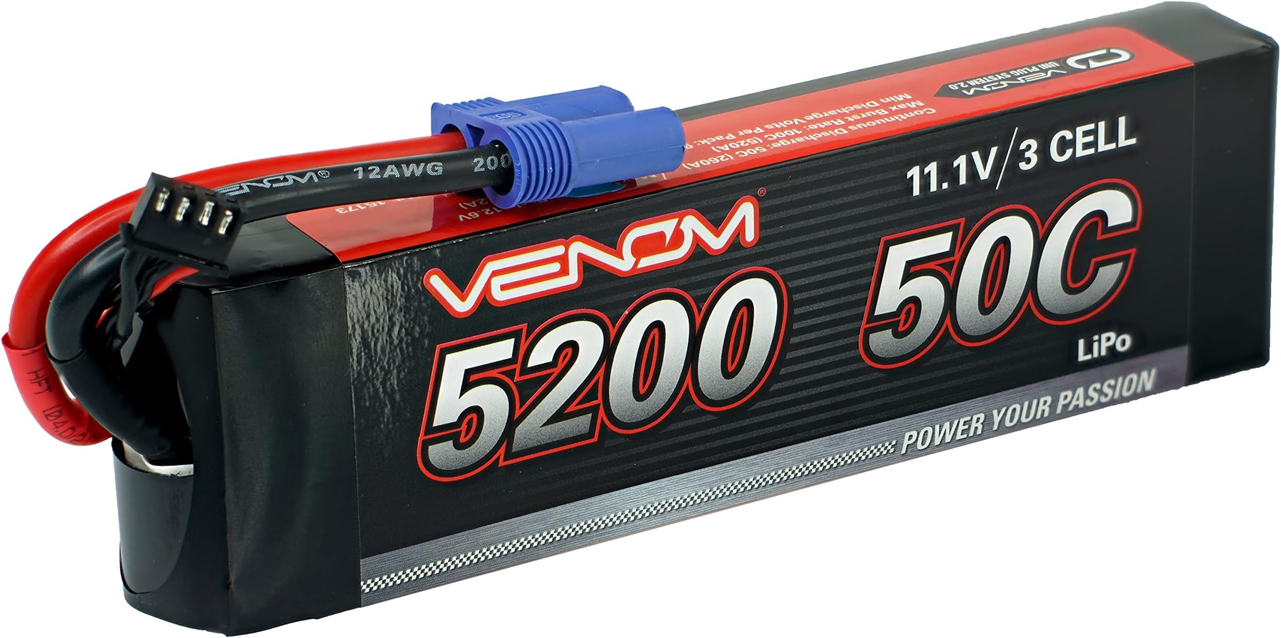 Amazon.com: Venom Power Drive Series 50C 3S 5000mAh 11.1V Graphene LiPo ...