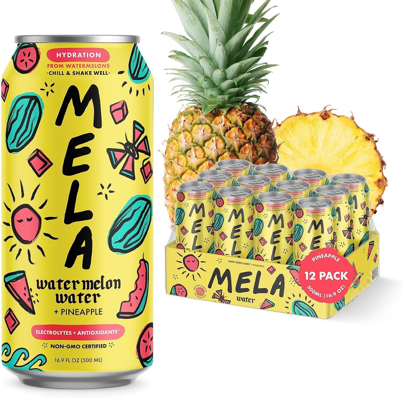 Amazon.com : Mela Water Watermelon Juice Drink, Electrolytes ...