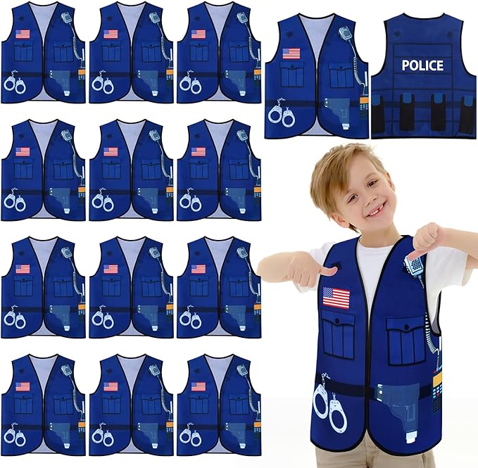 Amazon.com: Panitay 12 Pcs Kids Community Helper Dress up Vest, Boy ...